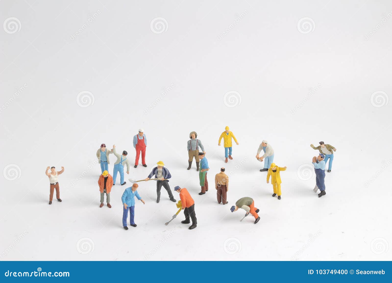 The Figure of the Blue Collar Worker Stock Photo - Image of business ...