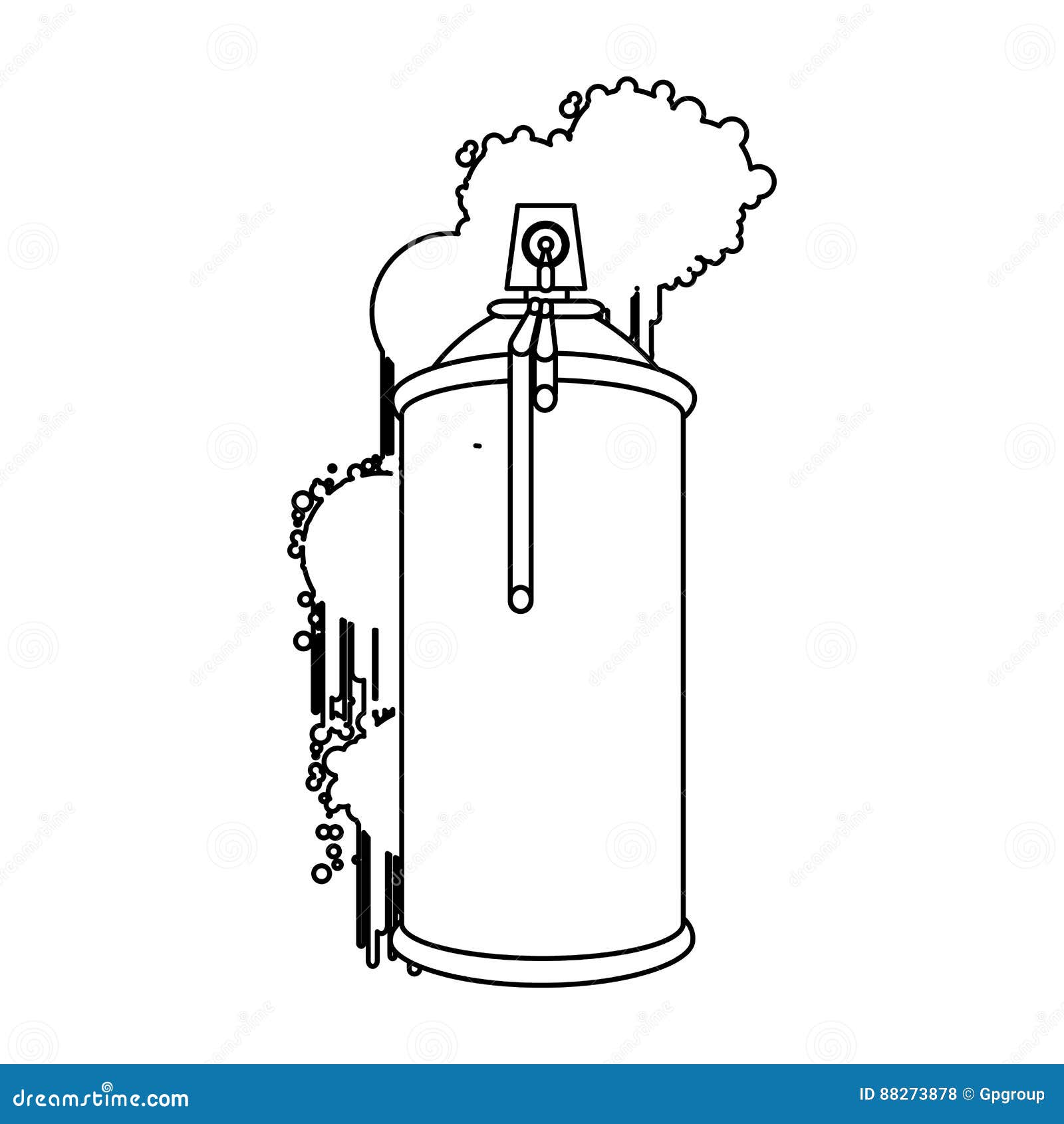 Figure Can Aerosol Sprays Icon Stock Illustration - Illustration of ...