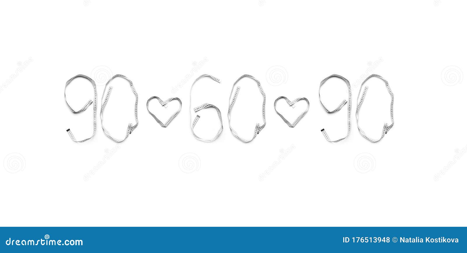 The Figure is 90/60/90 of a Centimeter Tape. Isolate Measuring Tape on ...