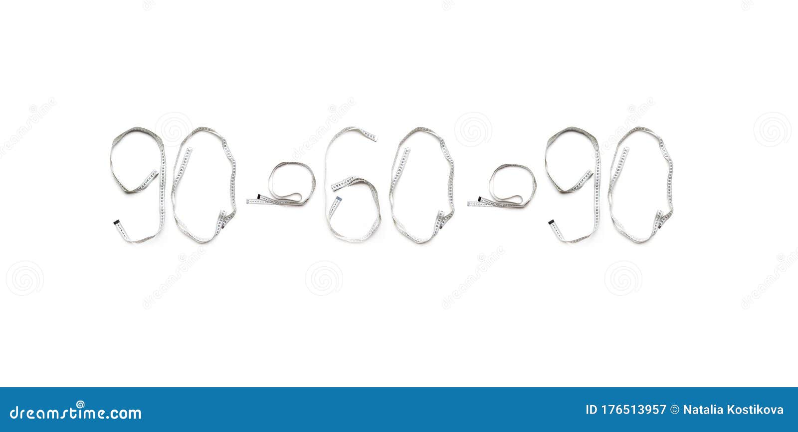 The Figure is 90/60/90 of a Centimeter Tape. Isolate Measuring Tape on ...