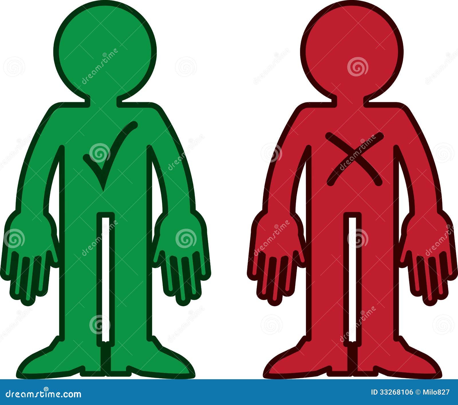 Figure Check X stock vector. Illustration of confirm - 33268106