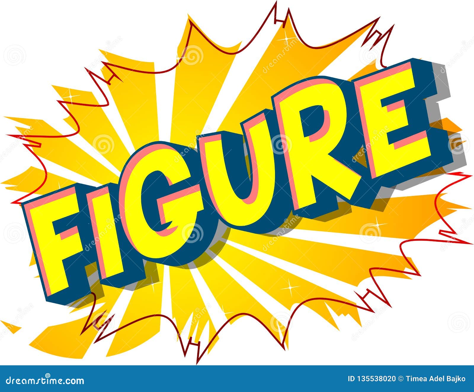 Figure - Comic Book Style Words. Stock Vector - Illustration of comics ...