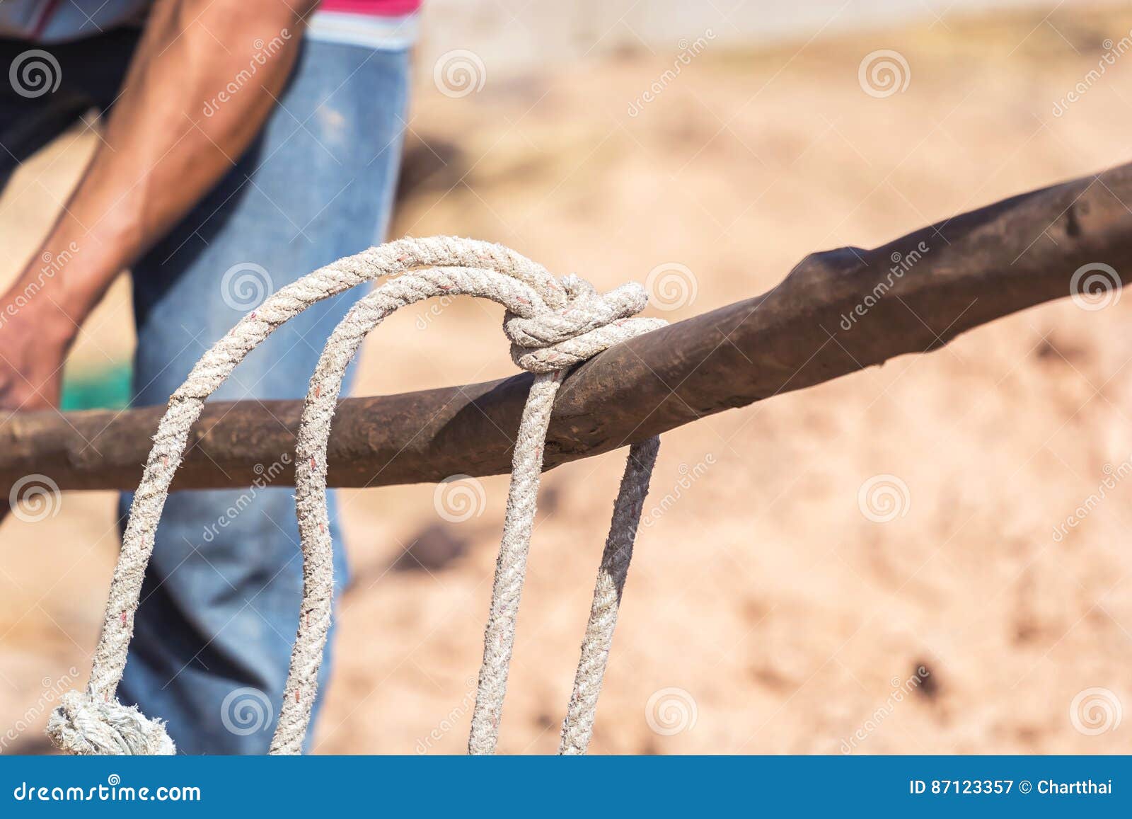 Figure Corde Du Double Huit De Noeud Image stock - Image of fatigué ...