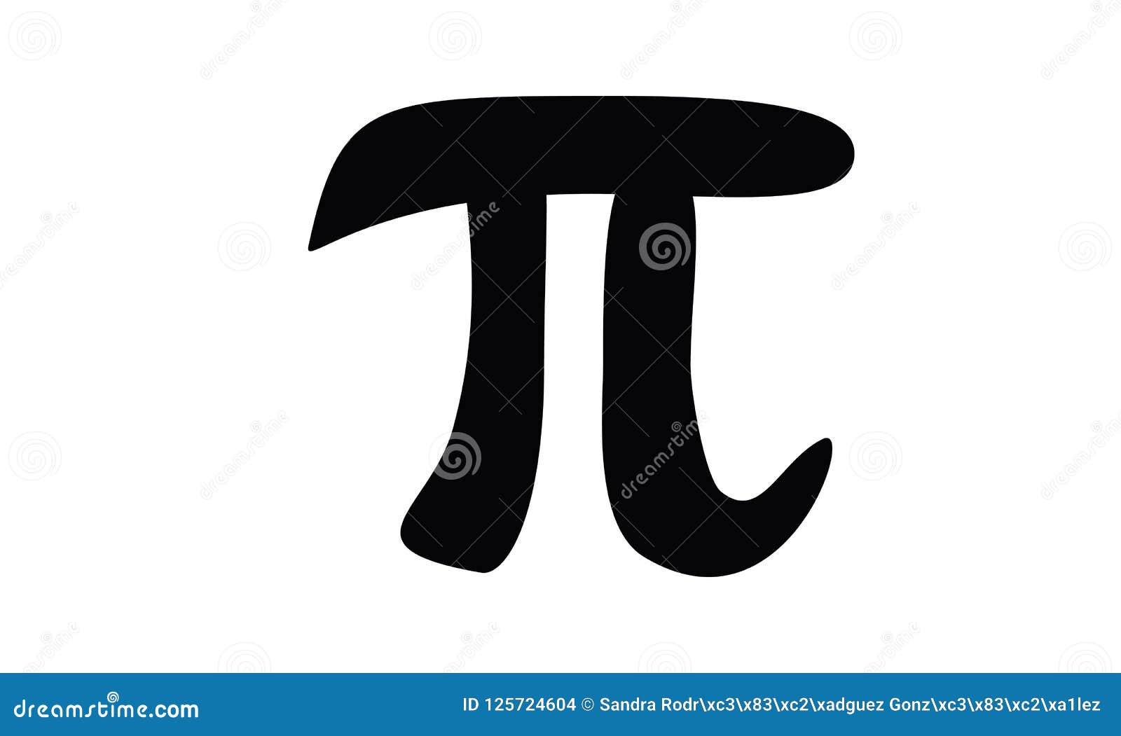 Figure De L'icône De Pi Graphisme Mathématique Illustration Stock ...