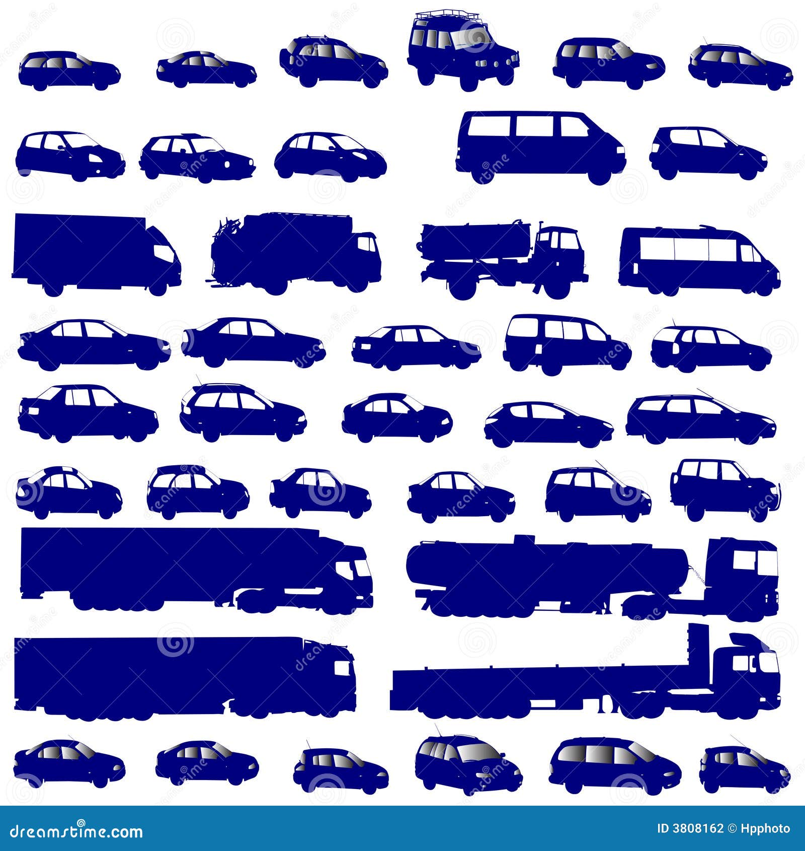 Figure del veicolo illustrazione vettoriale. Illustrazione di ...
