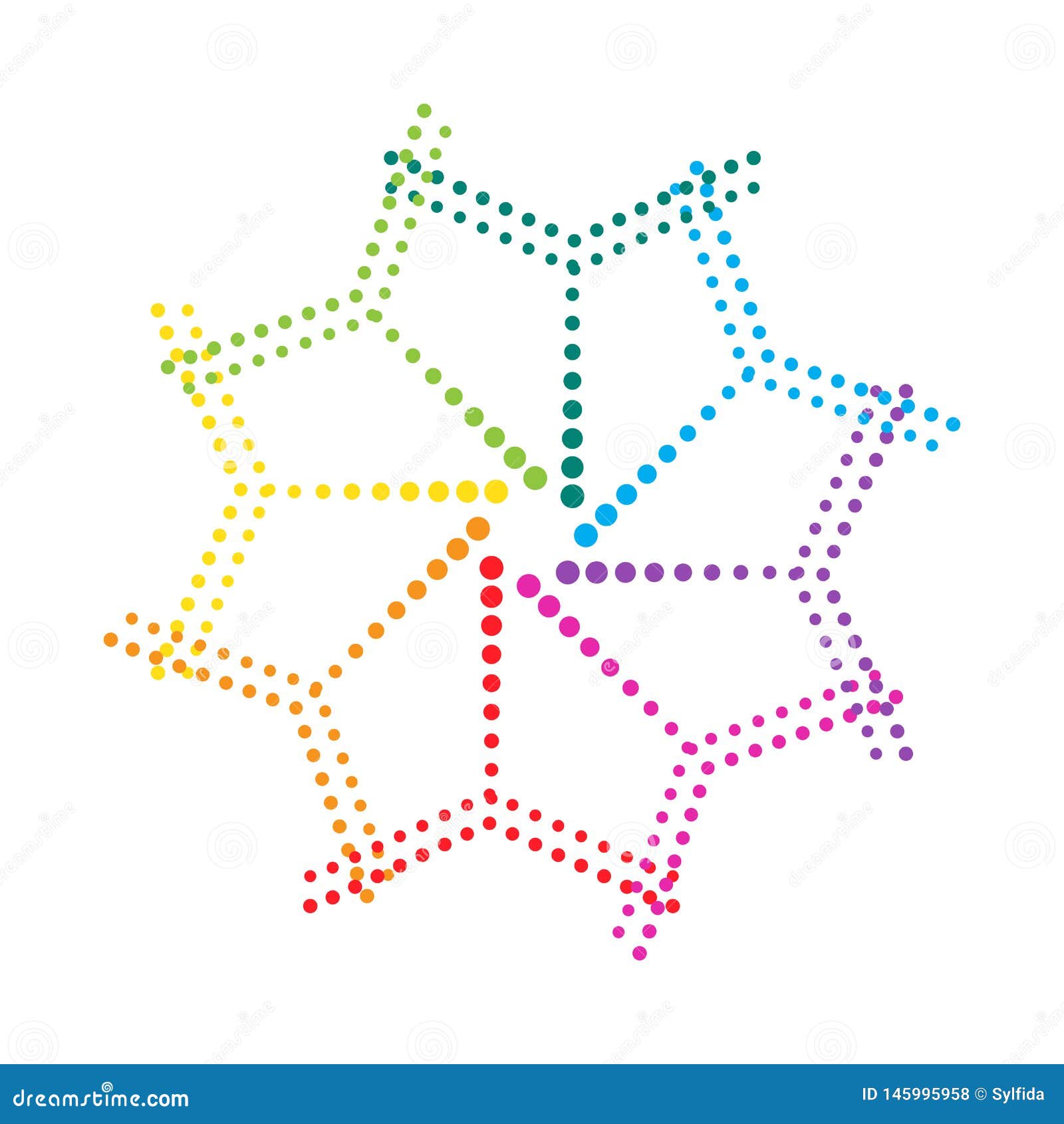 Figure of Dots, a Color Wheel. Decorative Design Element Stock ...