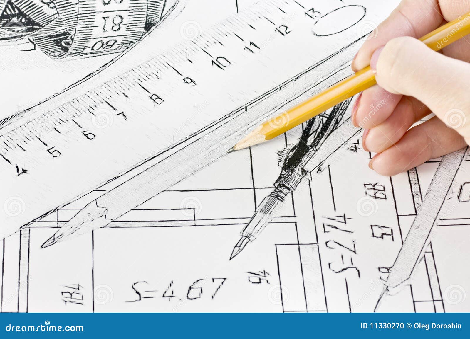 Figure drawing supplies stock photo. Image of design - 11330270