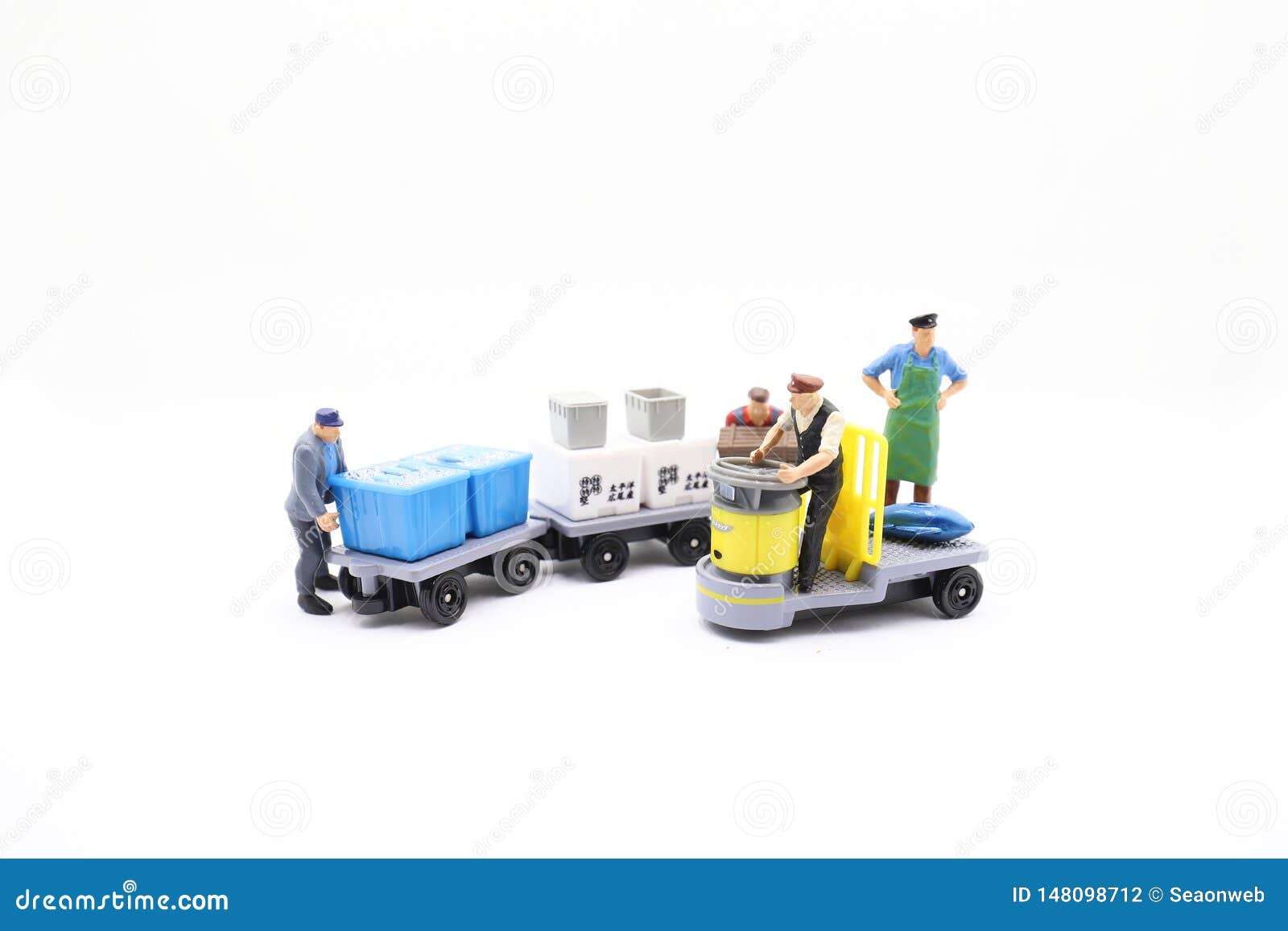 The Figure Drive Scale of Forklift Electruck Stock Photo - Image of ...