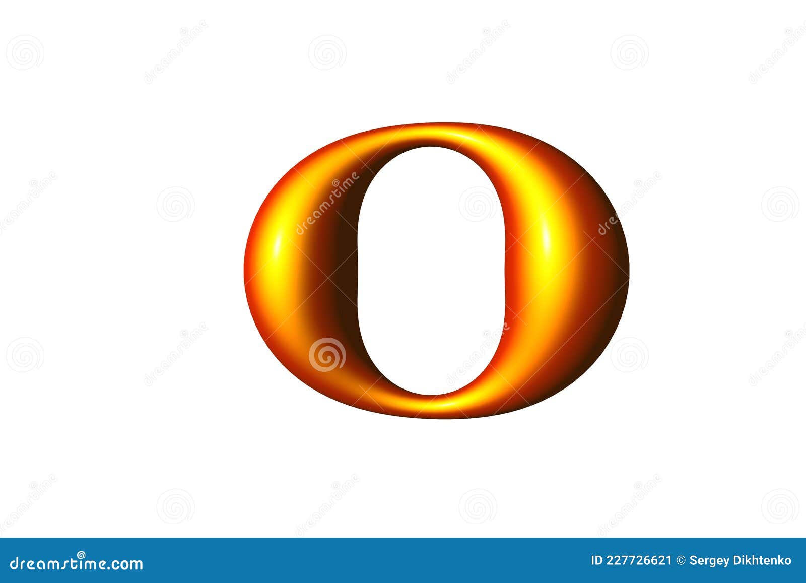 Figure Dual Bulged Torus Form 3d Rendering White Background Royalty ...