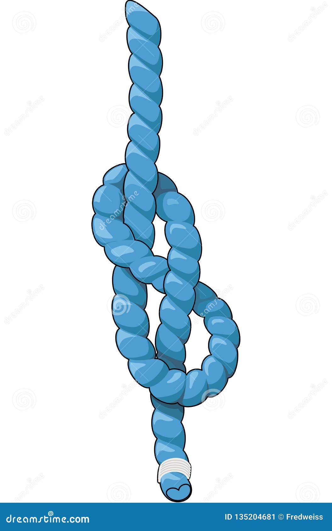 Figure Eight Knot Vector Illustration Stock Vector - Illustration of ...