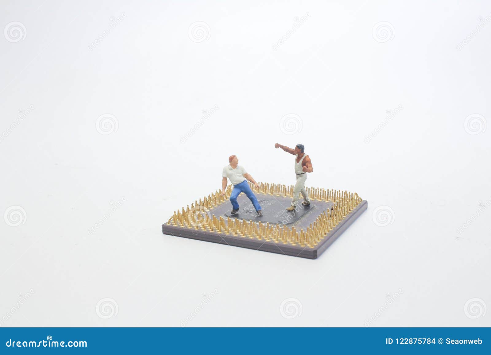 A Figure of Fighting Using Karate Kungfu Kick Stock Photo - Image of ...