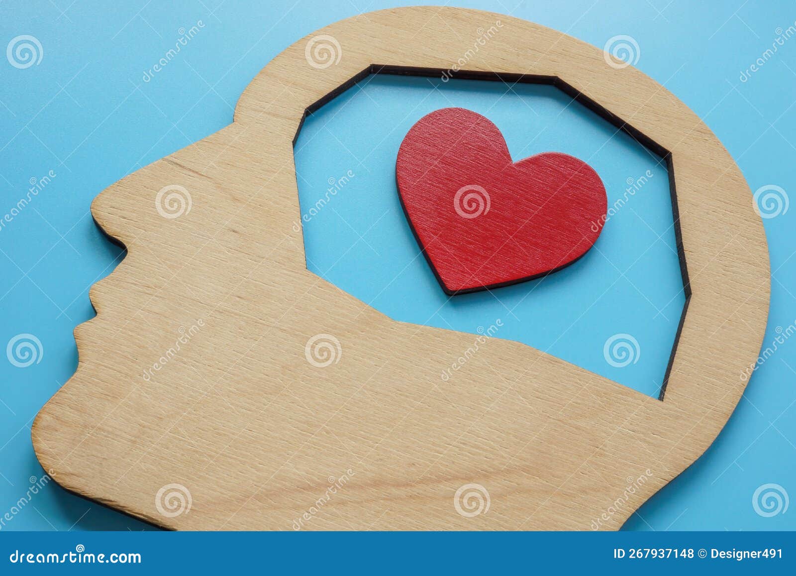 The Figure is in the Form of a Head and a Heart Inside. Love and ...