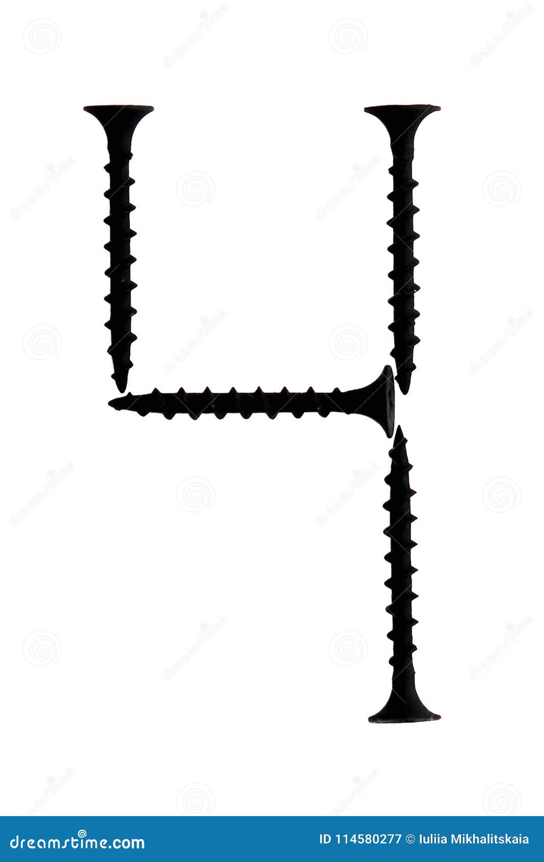 Figure 4 Four Composed of Tapping Screws Stock Illustration ...