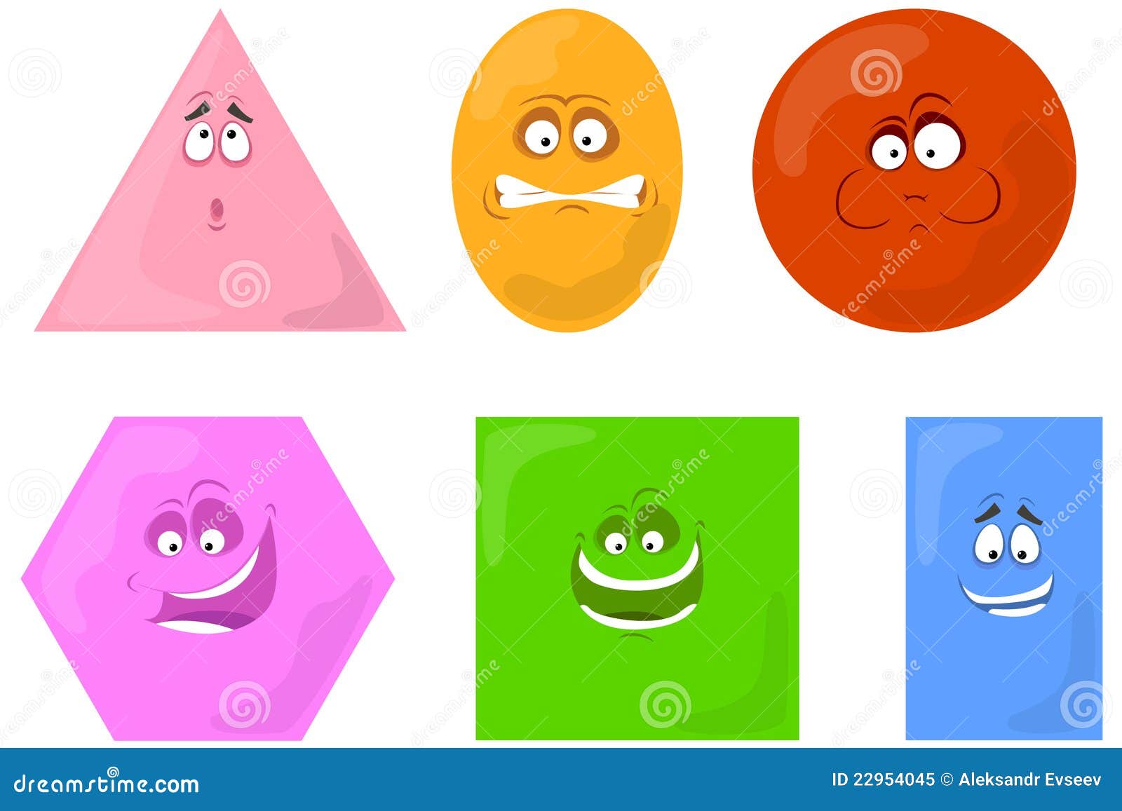 Figure geometriche illustrazione vettoriale. Illustrazione di estratto ...