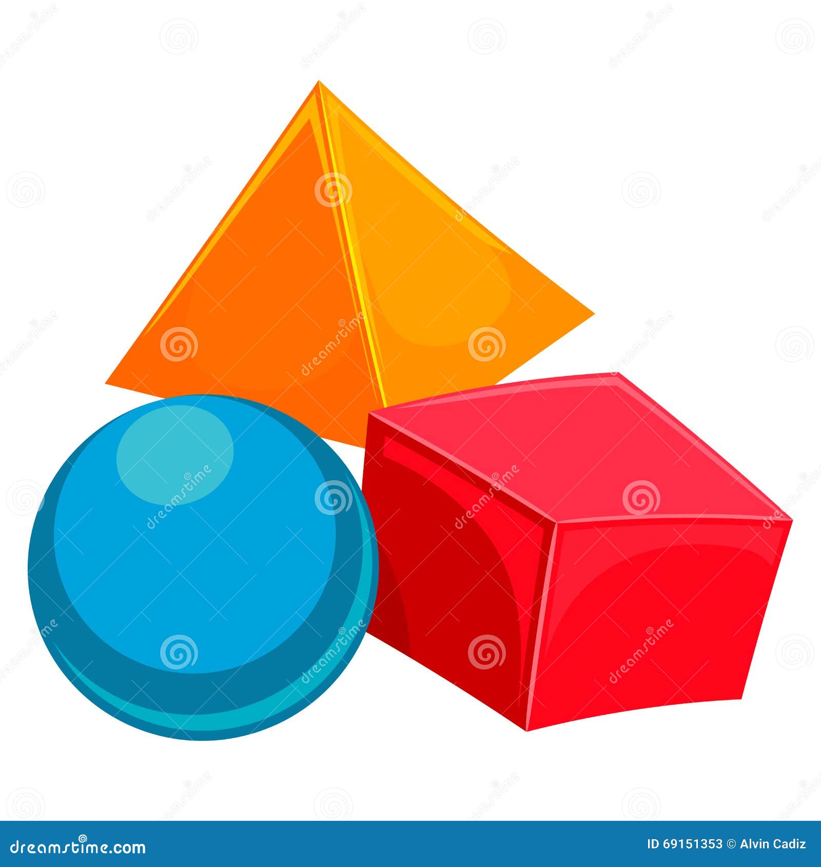 Figure geometriche illustrazione vettoriale. Illustrazione di cerchio ...