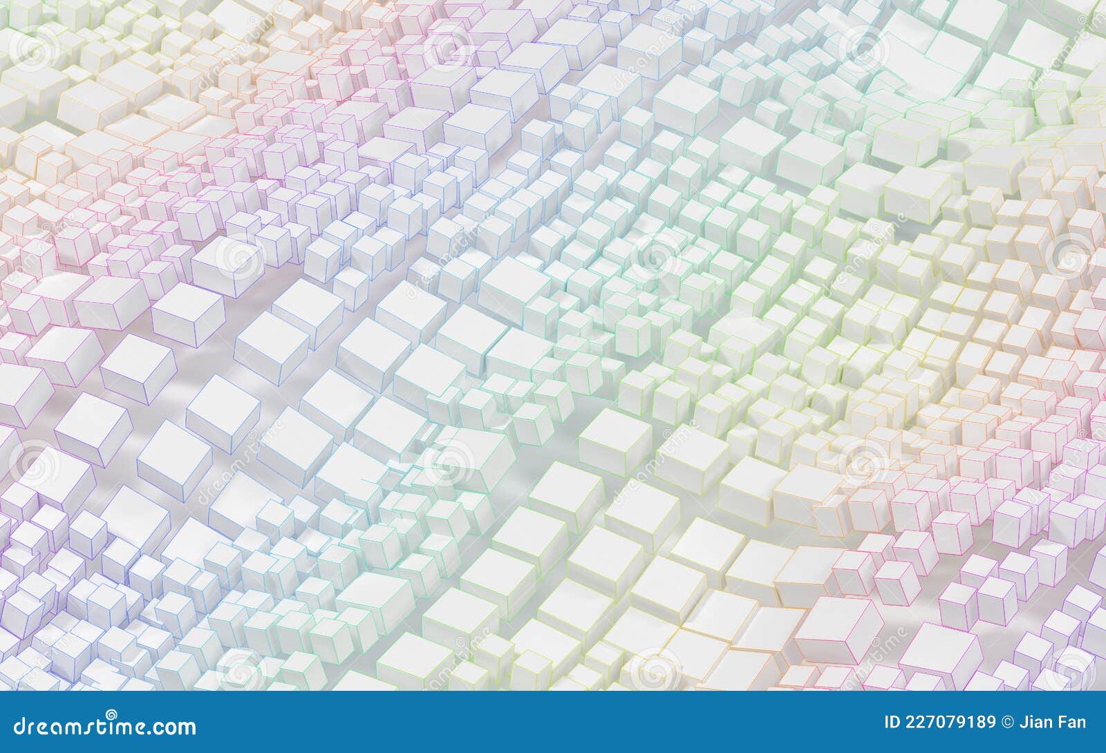 Figure Geometriche E Cubi Rendering 3d Illustrazione di Stock ...