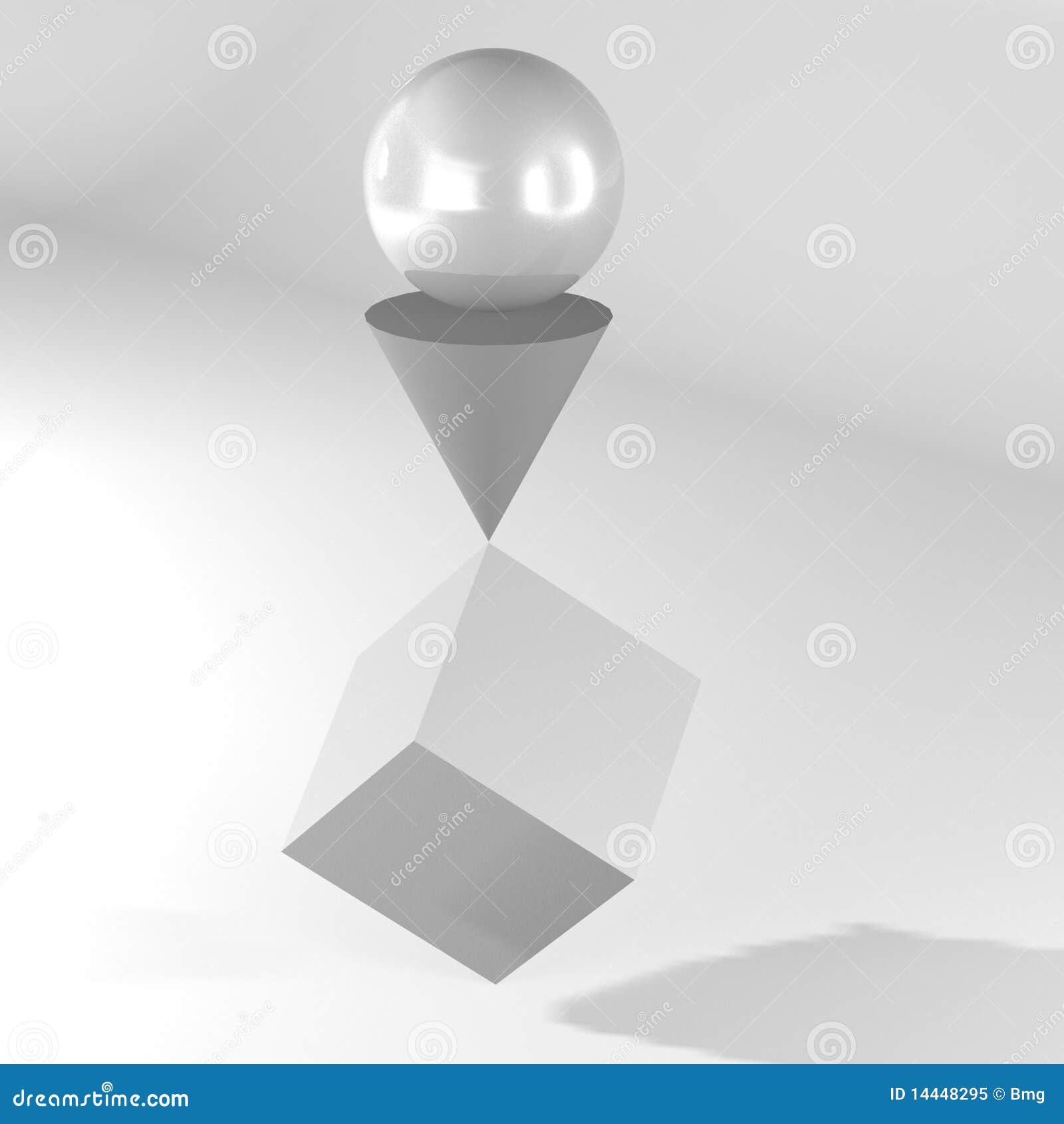 Figure Geometriche Solide Nell'equilibrio Illustrazione di Stock ...