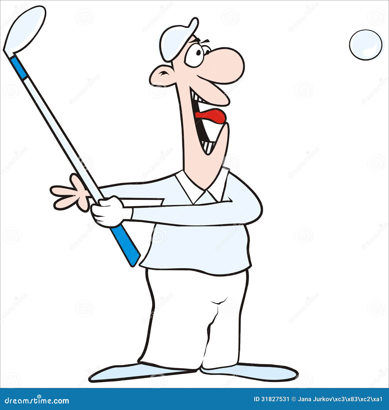 Figure-golf stock vector. Illustration of individual - 31827531