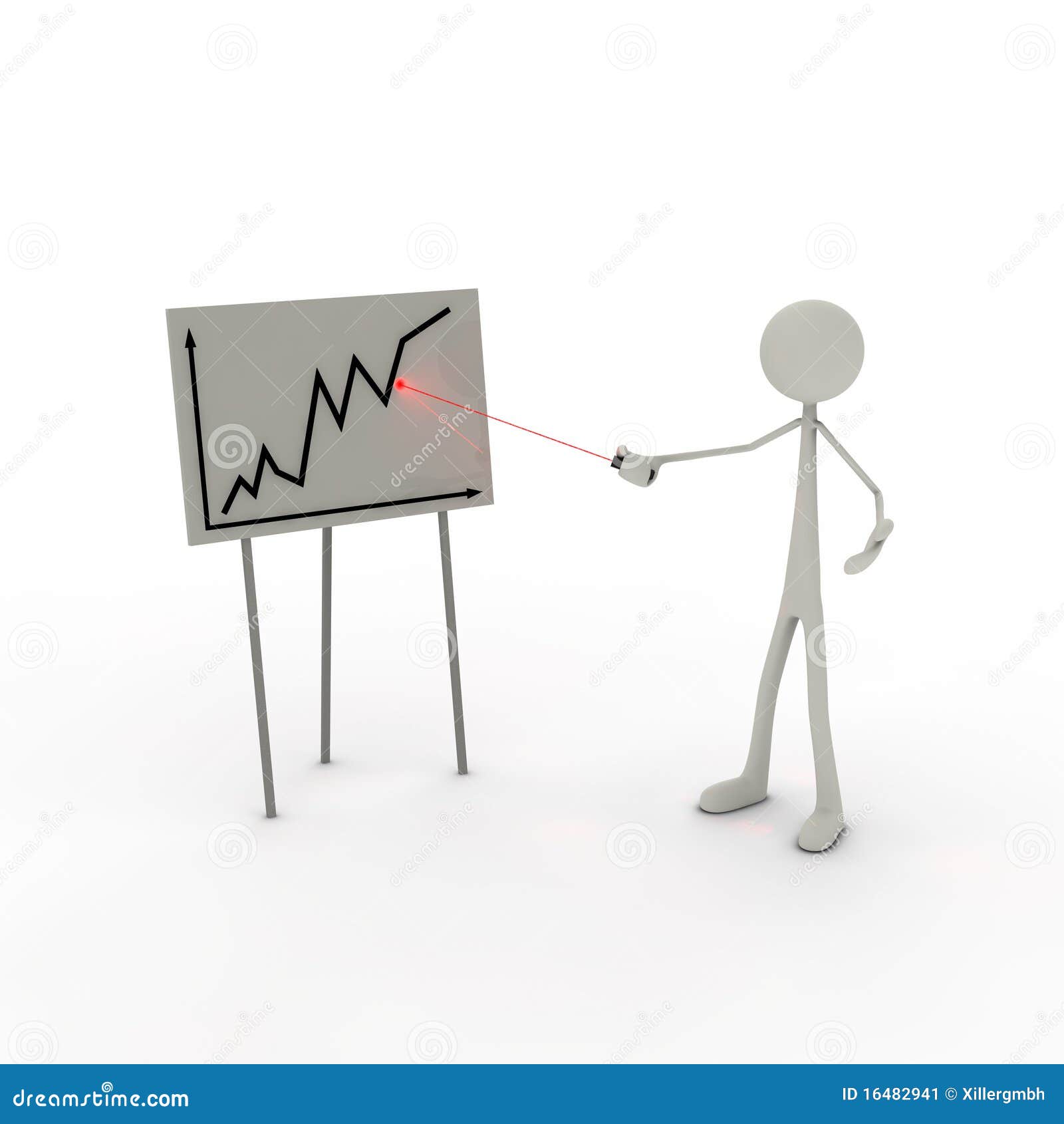 Figure With Graph And Laser Pointer Royalty-Free Stock Photography ...