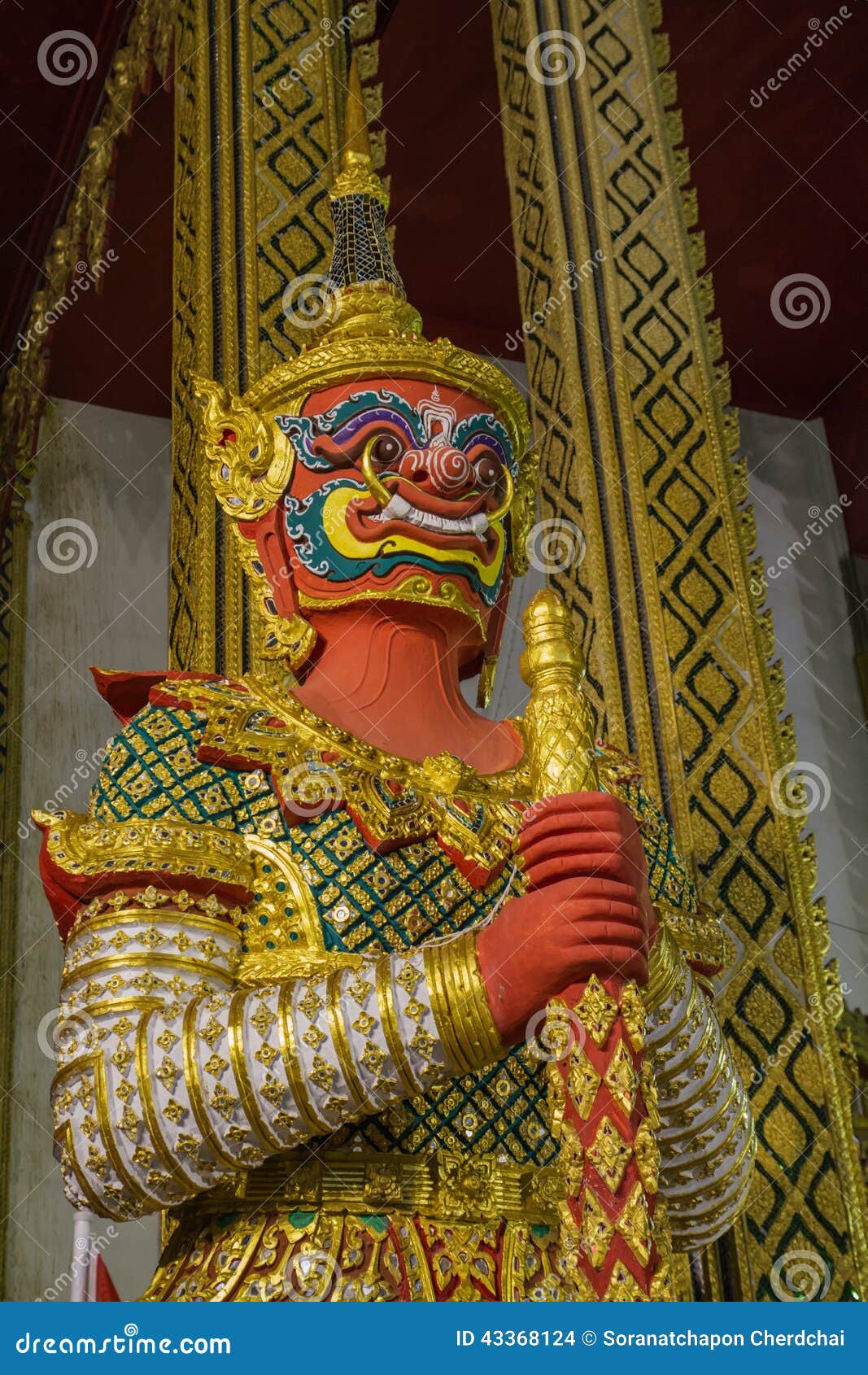 Figure guardian demon stock photo. Image of green, guard - 43368124