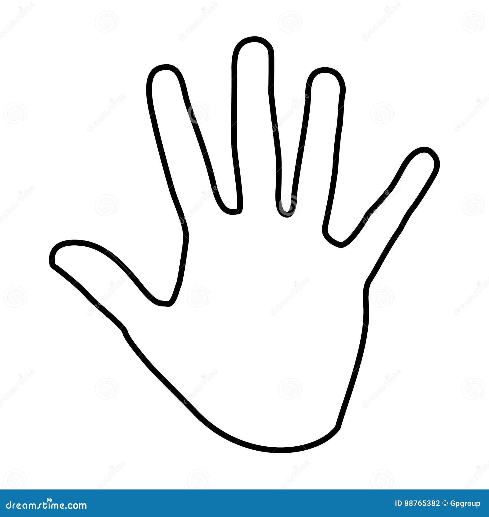 Figure hand icon image stock illustration. Illustration of hand - 88765382