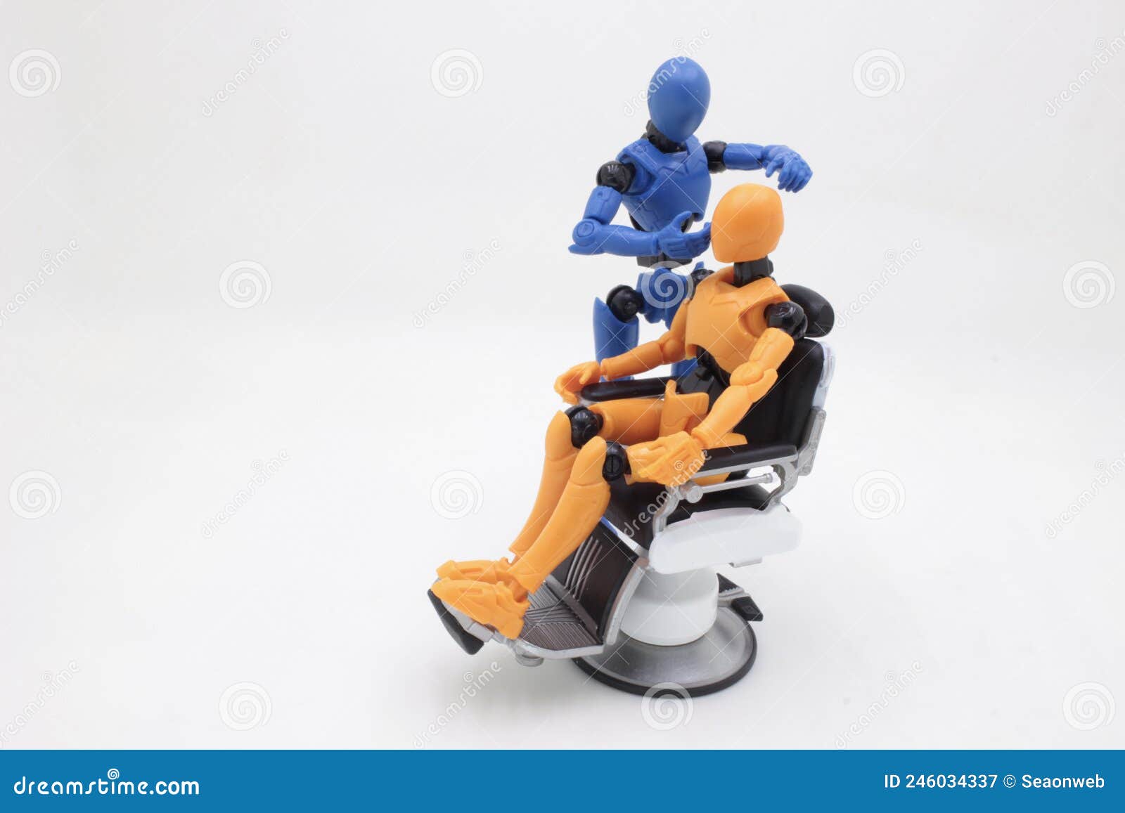 A Figure Having Haircut at Barber Shop Stock Image - Image of makeup ...