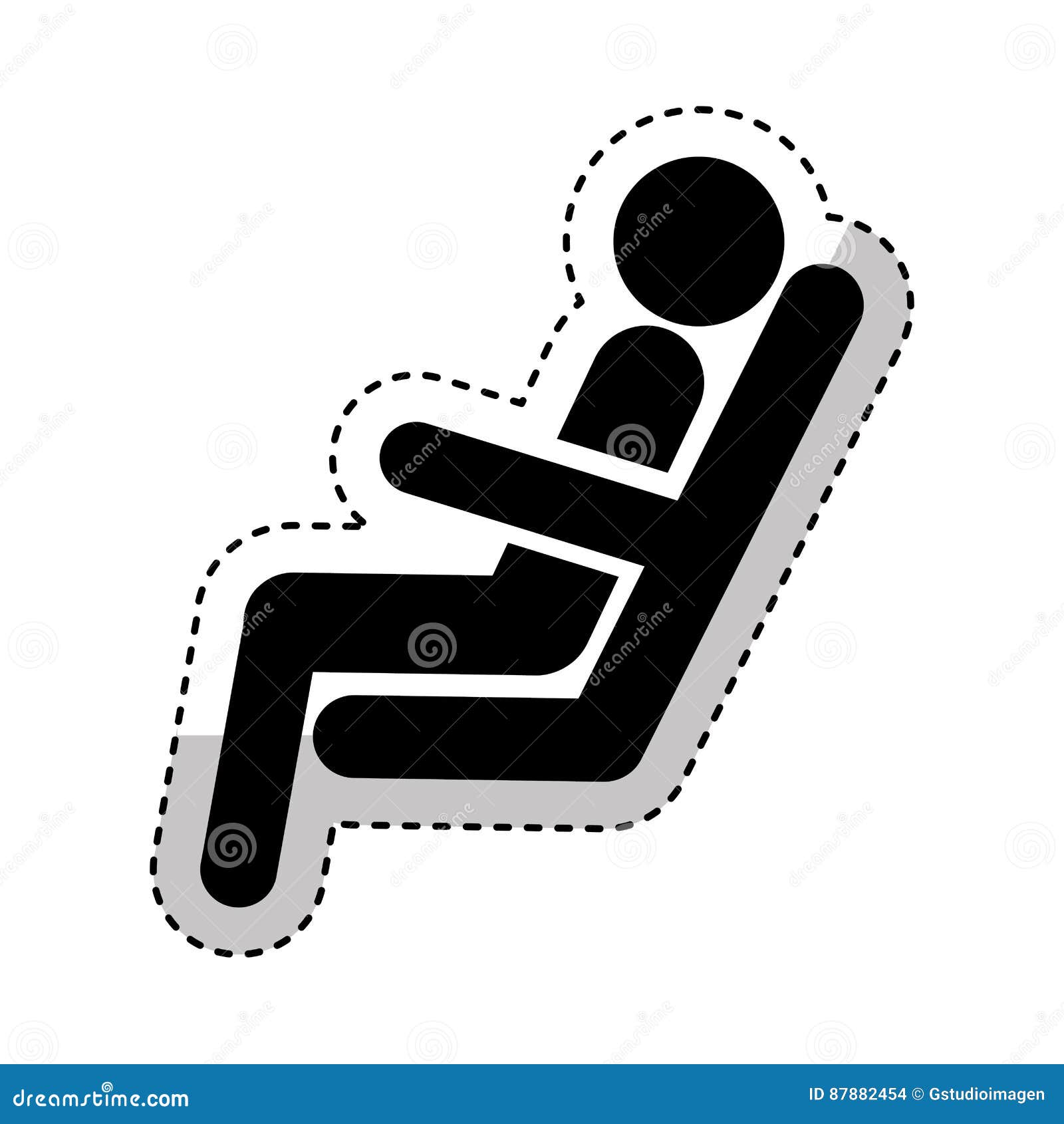 Figure Human Sitting in Train Stock Vector - Illustration of passenger ...