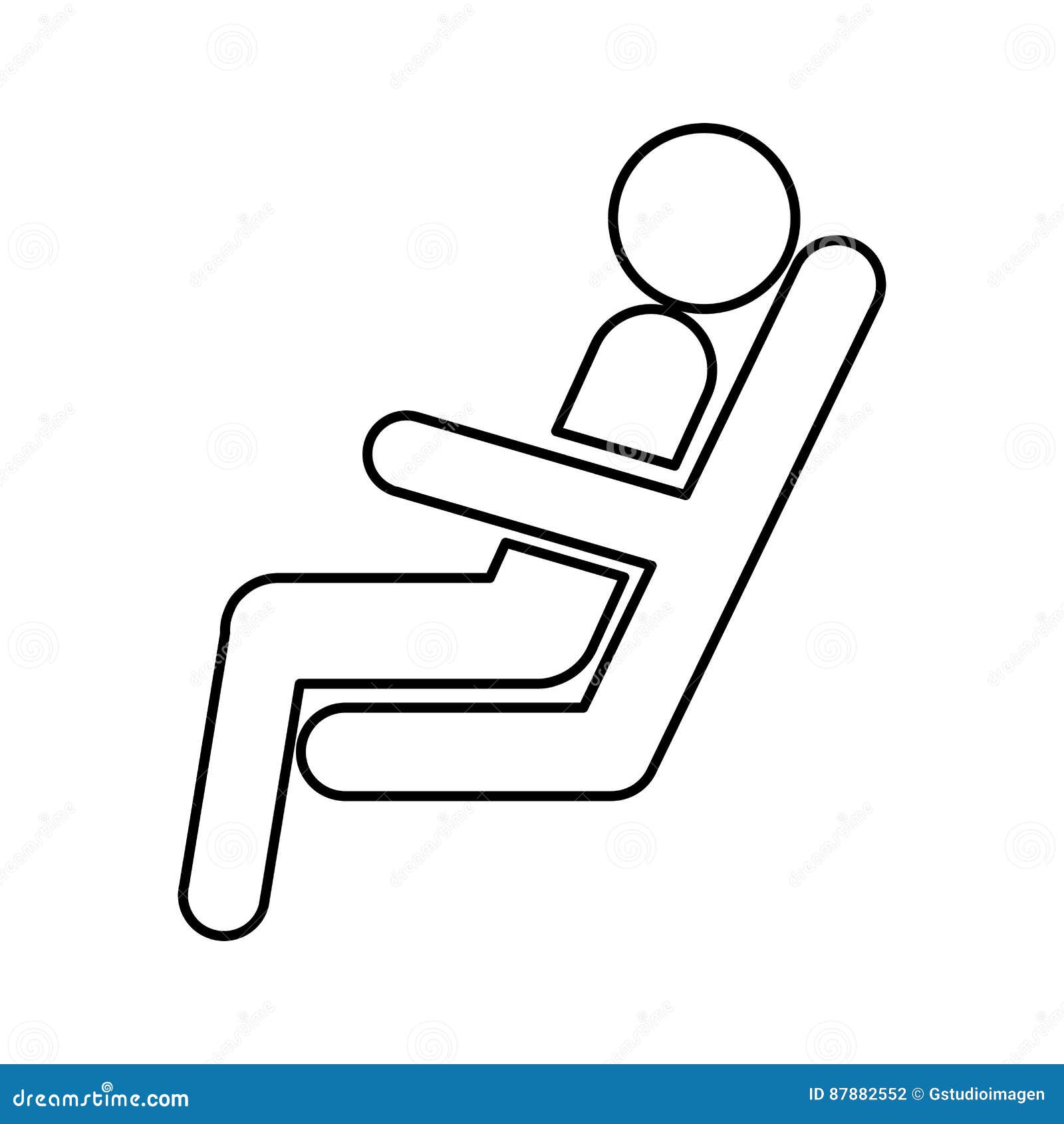Figure Human Sitting in Train Stock Vector - Illustration of inside ...