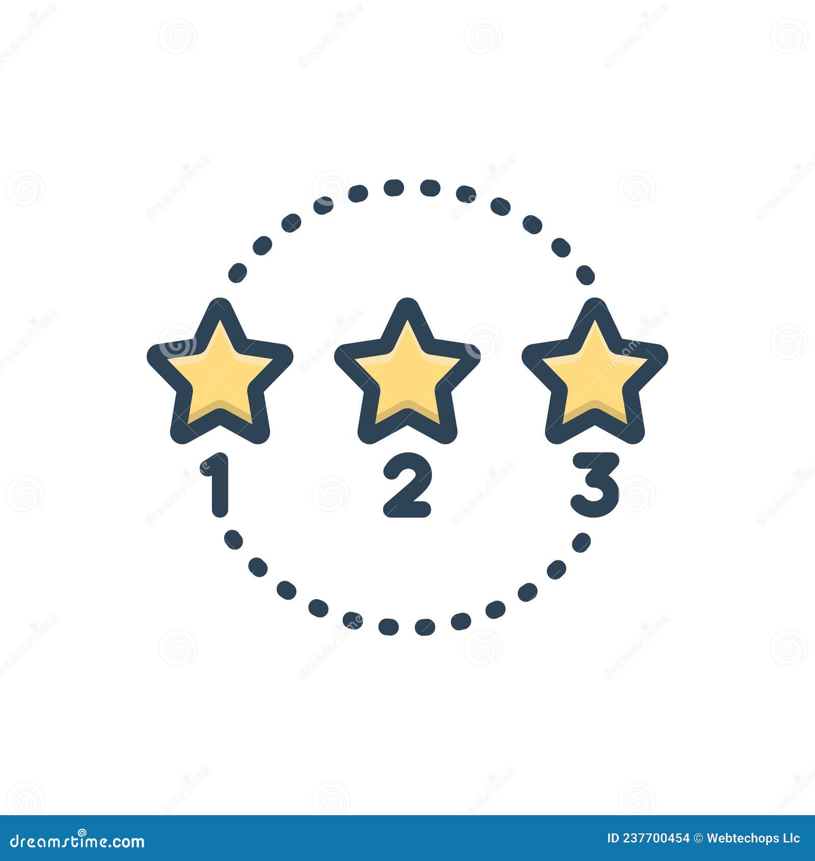 Color Illustration Icon for Figure, Position and Rating Stock ...