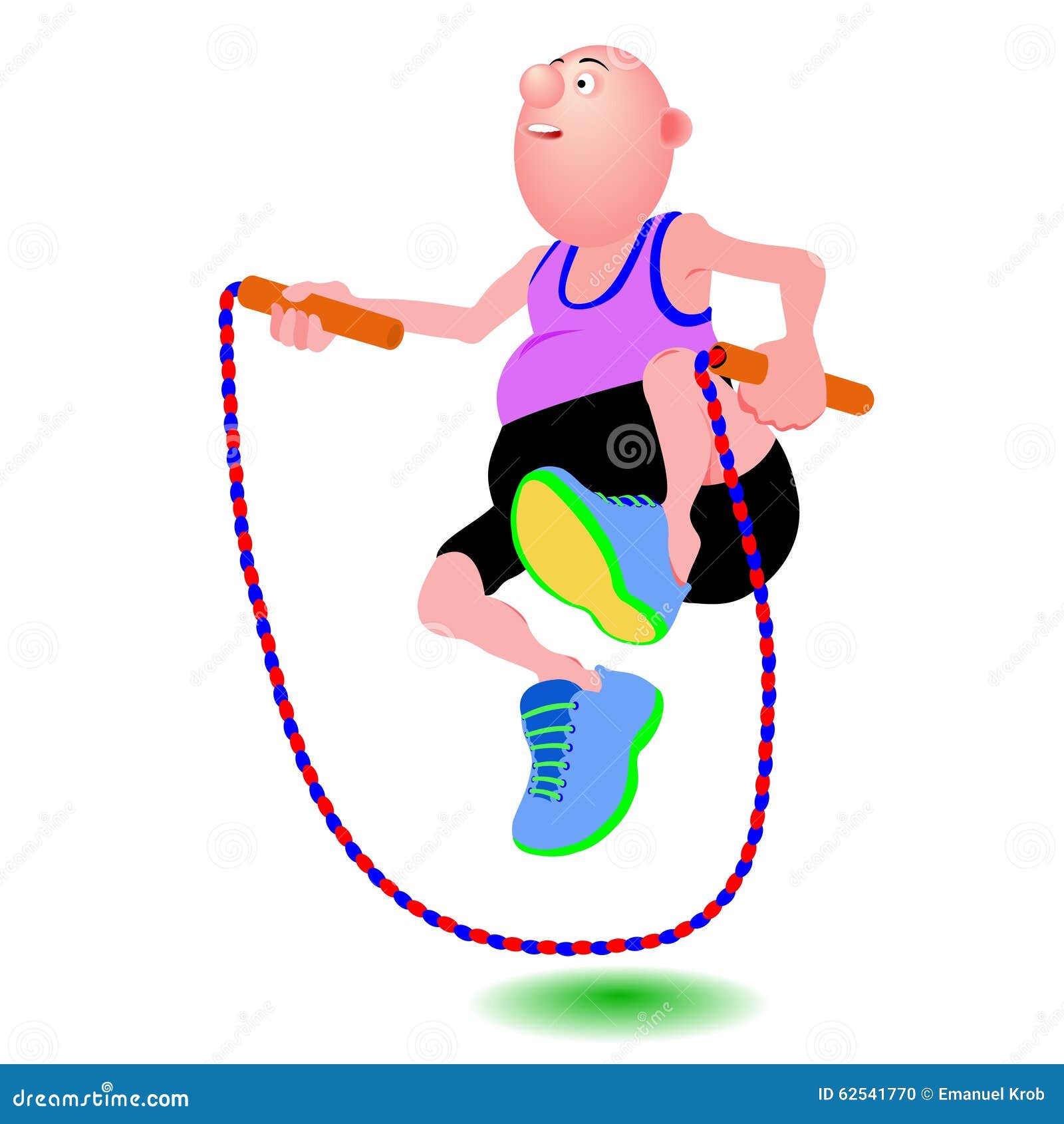 Figure jump rope stock illustration. Illustration of rope - 62541770