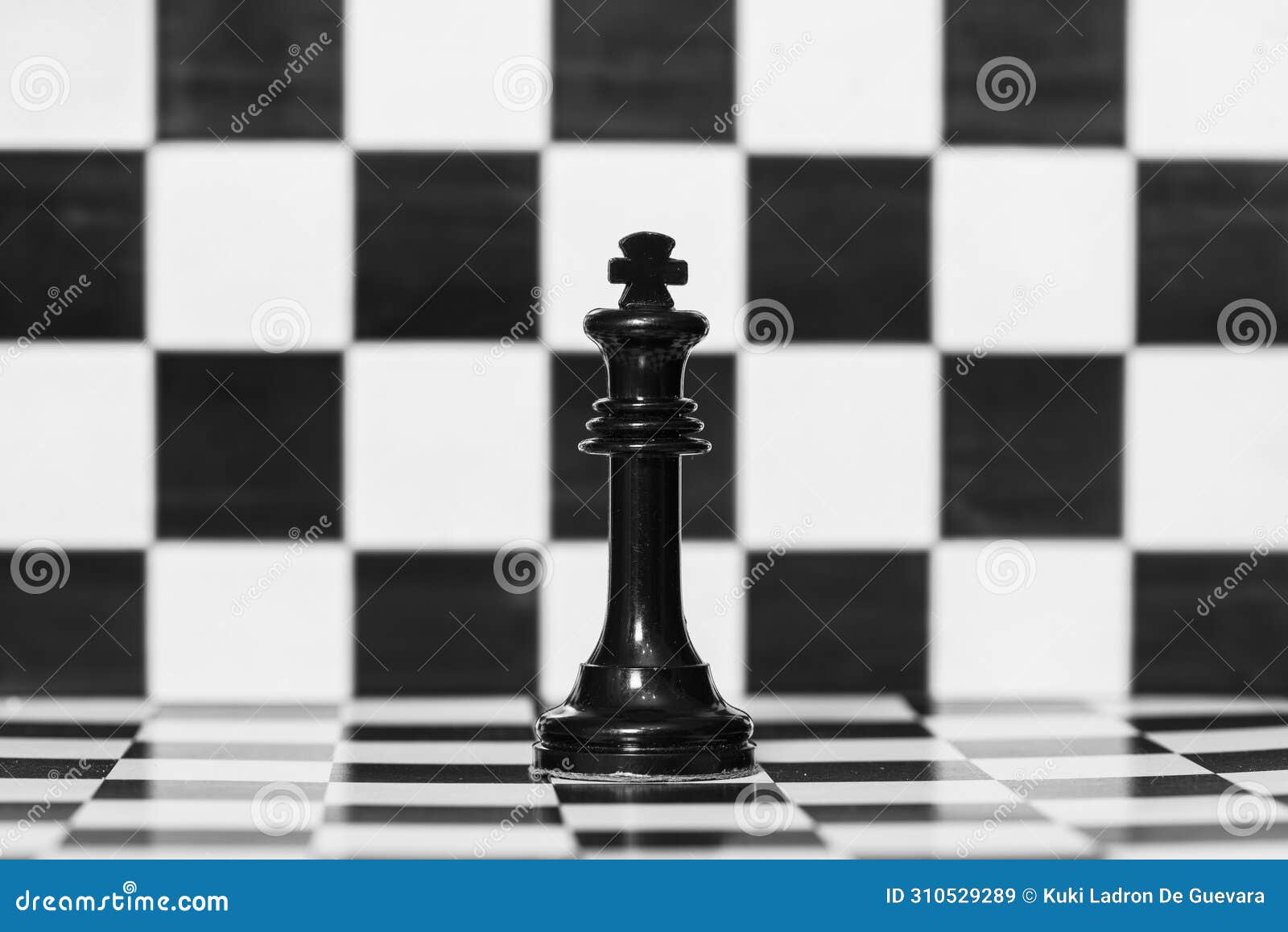 The Figure of the King on a Chess Board Stock Image - Image of concept ...