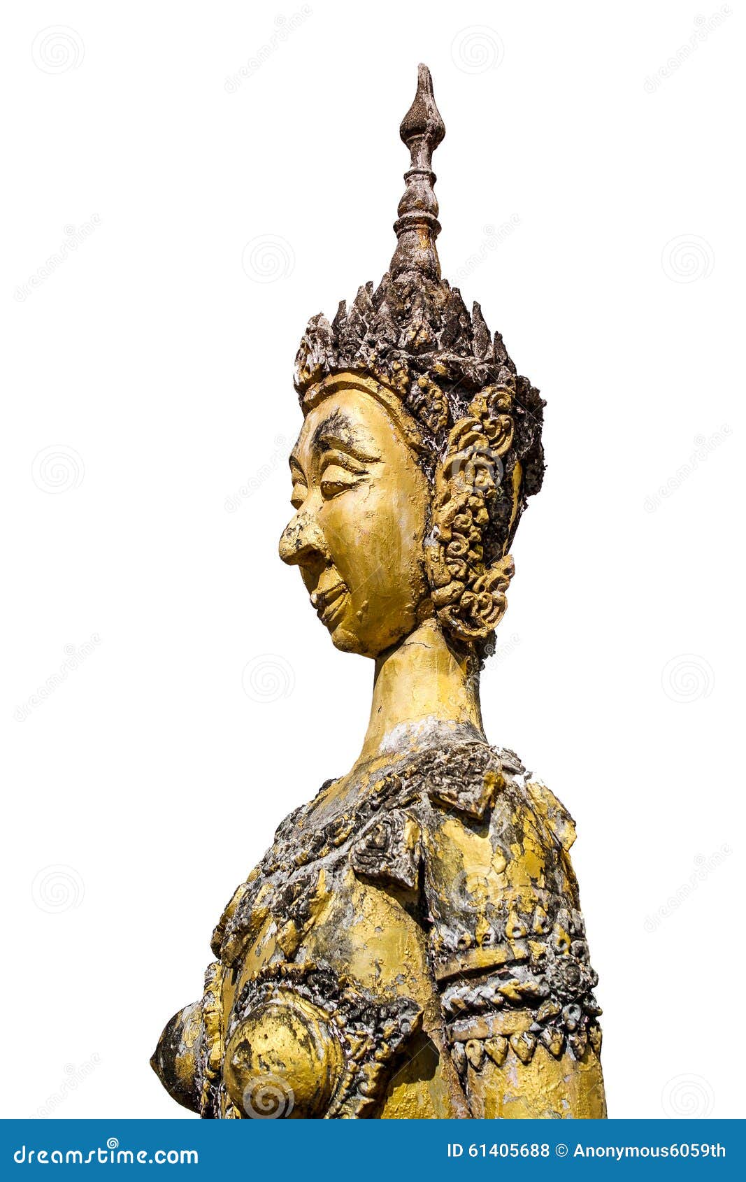 Figure of kinnara stock photo. Image of ancient, architecture - 61405688
