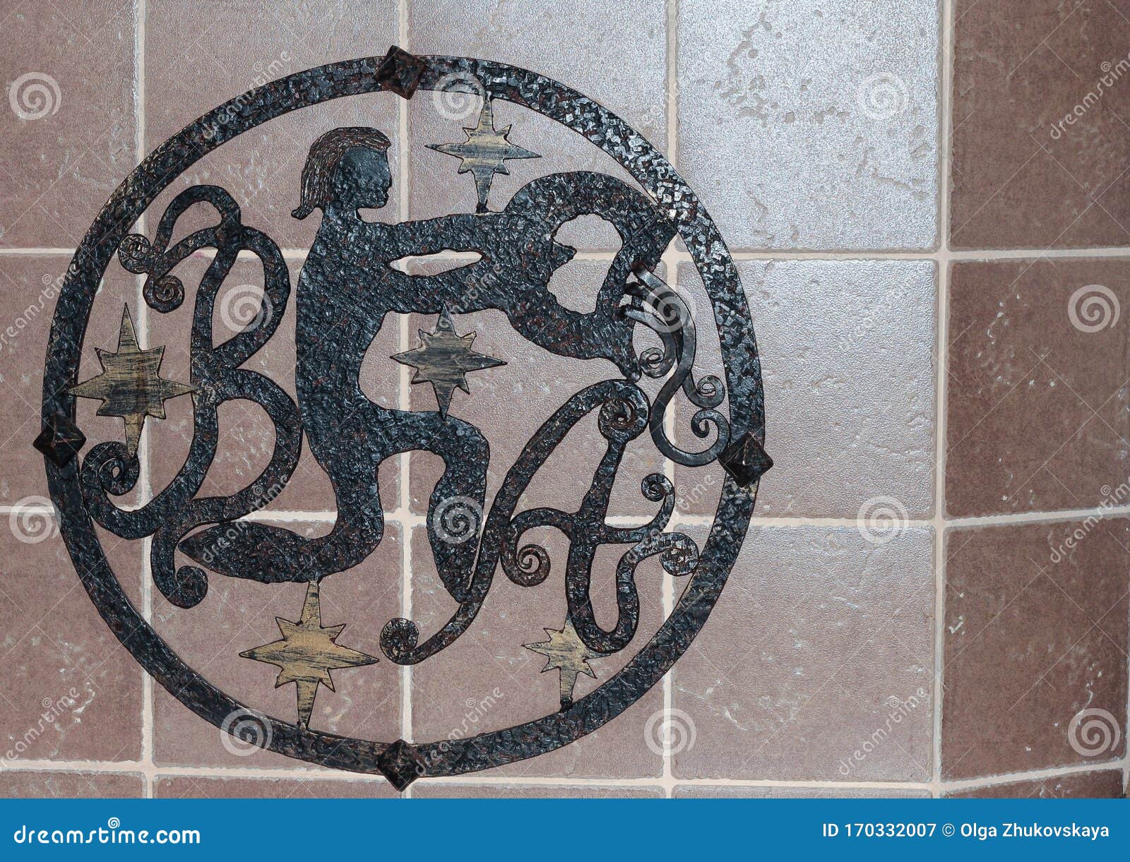 Figure of a Man Made of Iron Stock Image - Image of face, figures ...