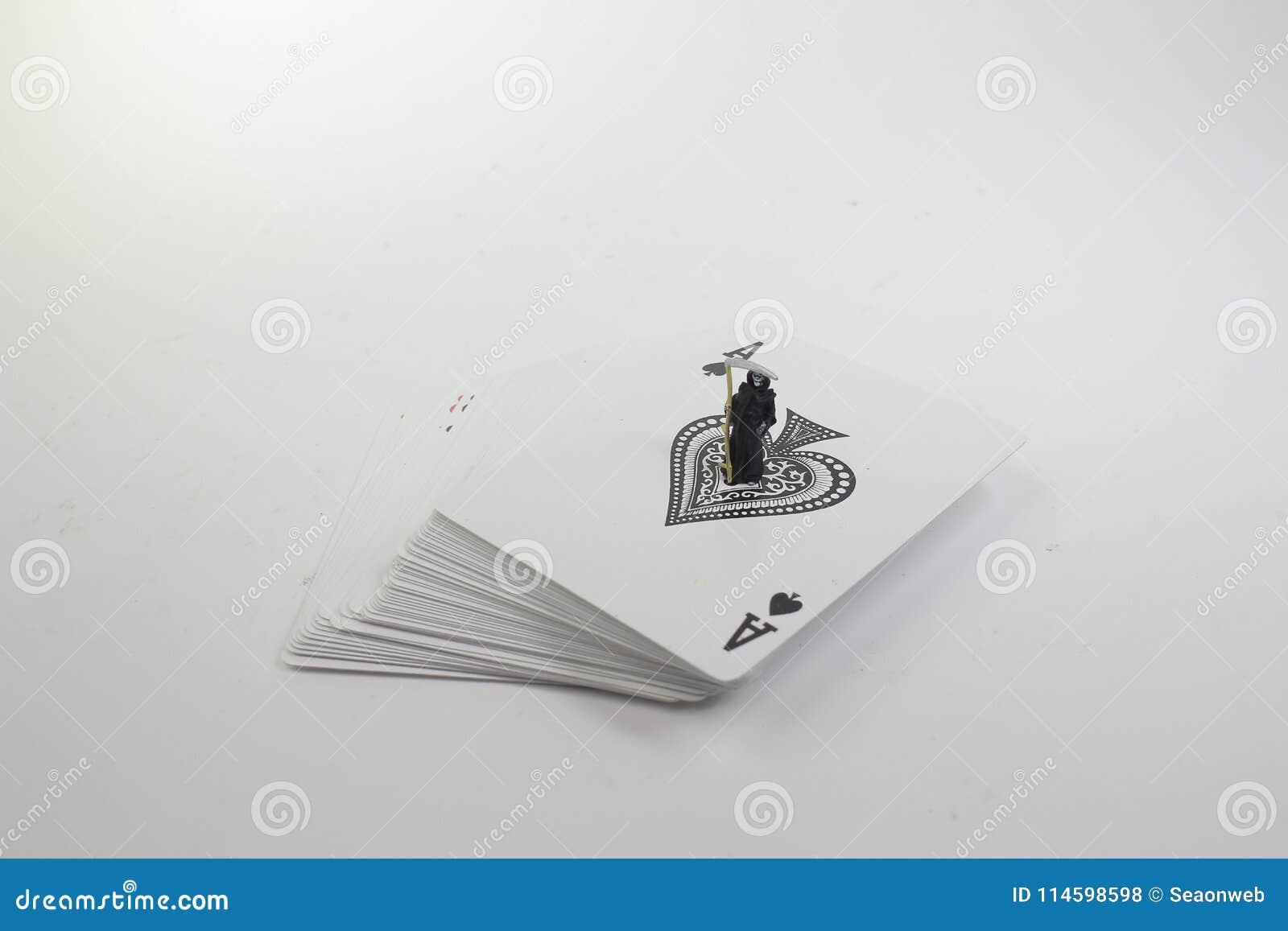 Death Standing With Scythe On Hand Stock Image | CartoonDealer.com ...