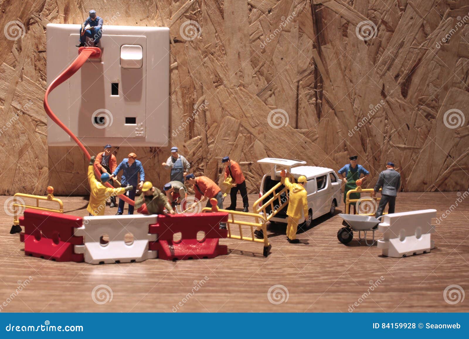Figure of miniature worker stock photo. Image of tiny - 84159928