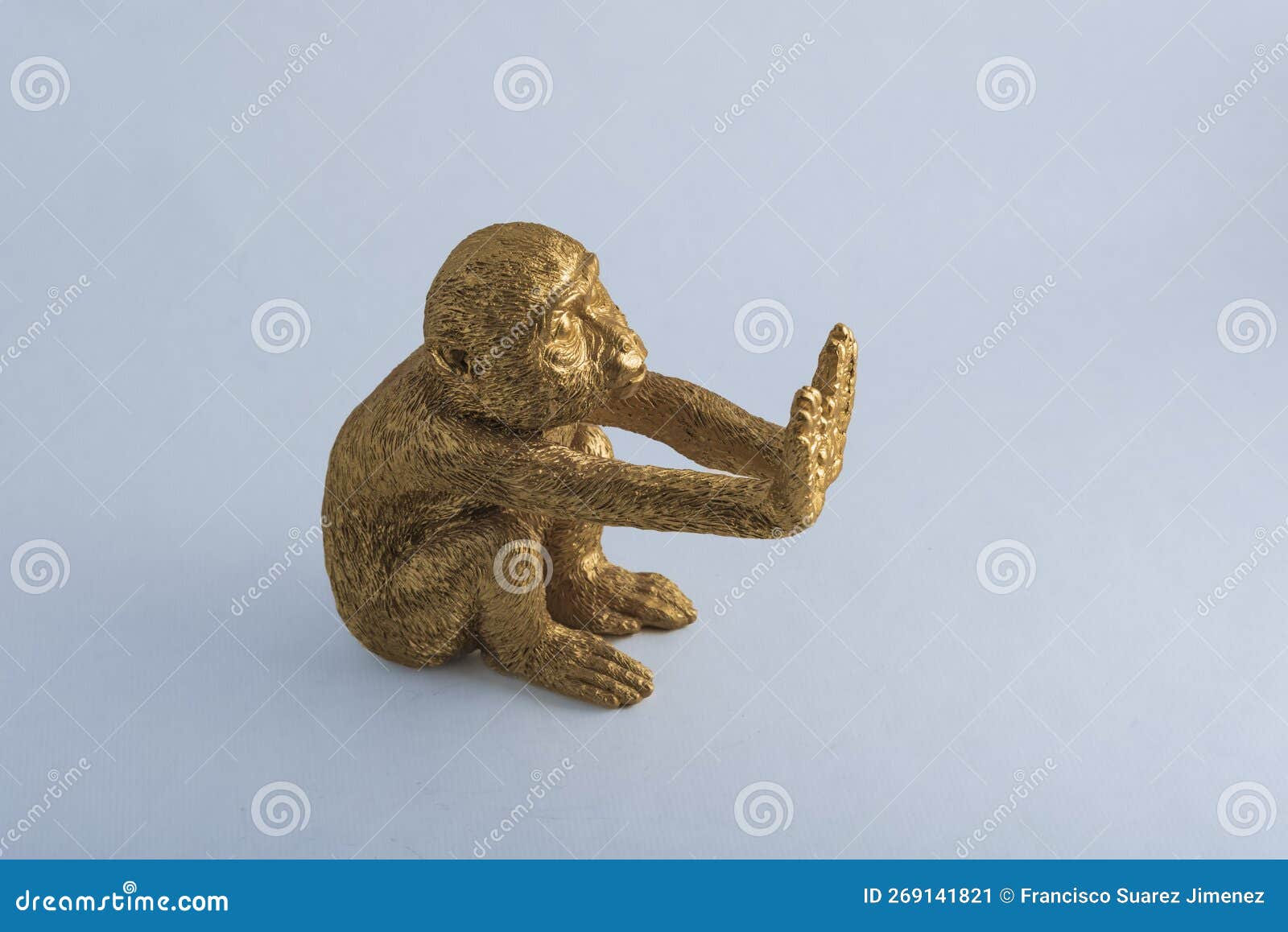 The Figure of a Monkey Making Gestures Stock Image - Image of ...