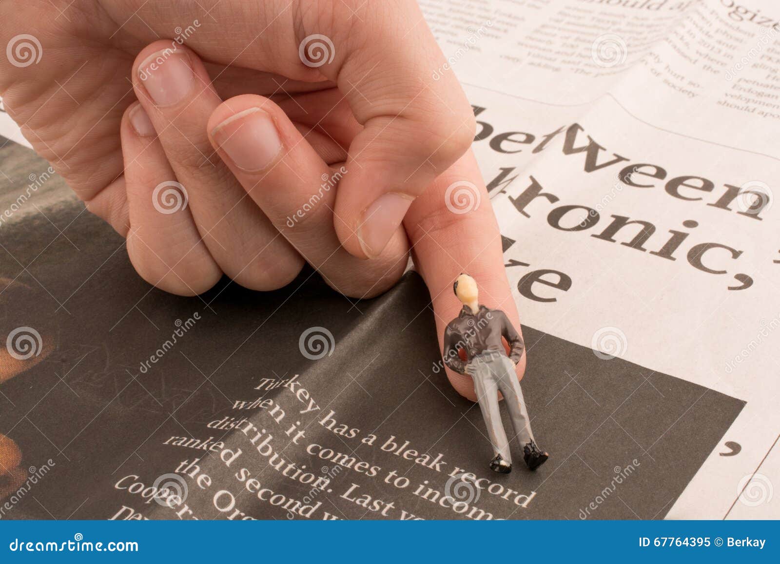 Figure on a newspaper stock image. Image of person, people - 67764395