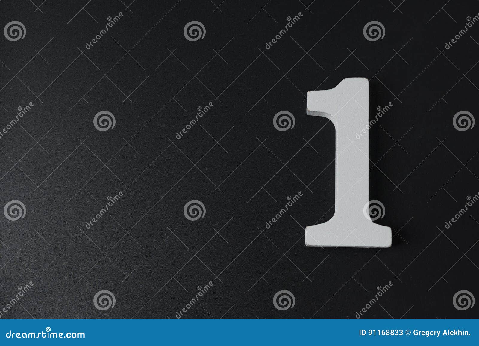 Figure One on a Black Background. Stock Image - Image of symbol, text ...