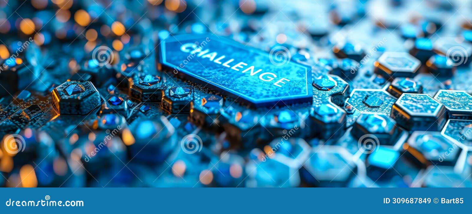 Figure Overcoming a Challenge Depicted by Rising Arrow and CHALLENGE ...