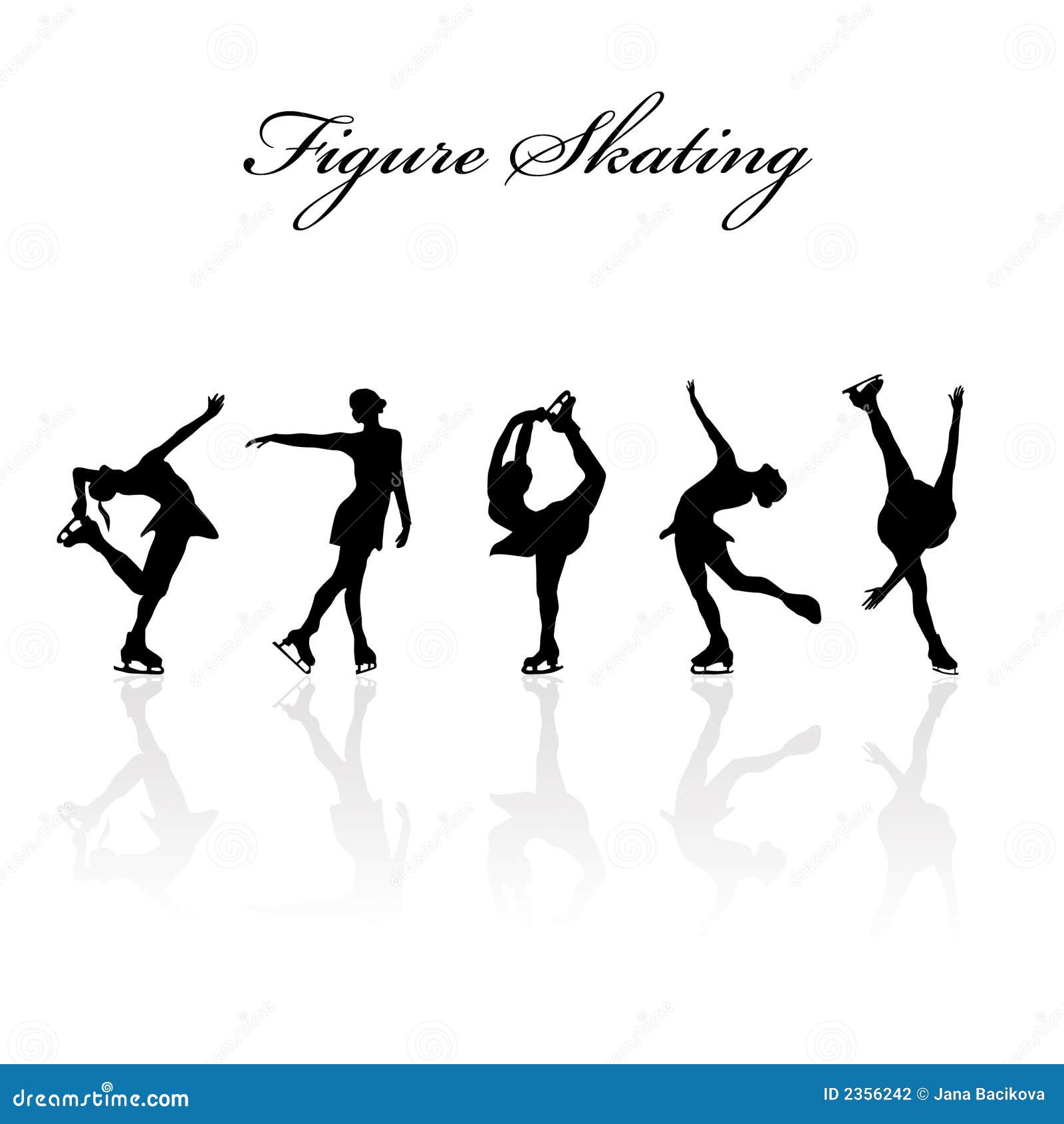 Figure patinage illustration de vecteur. Illustration du rendements ...