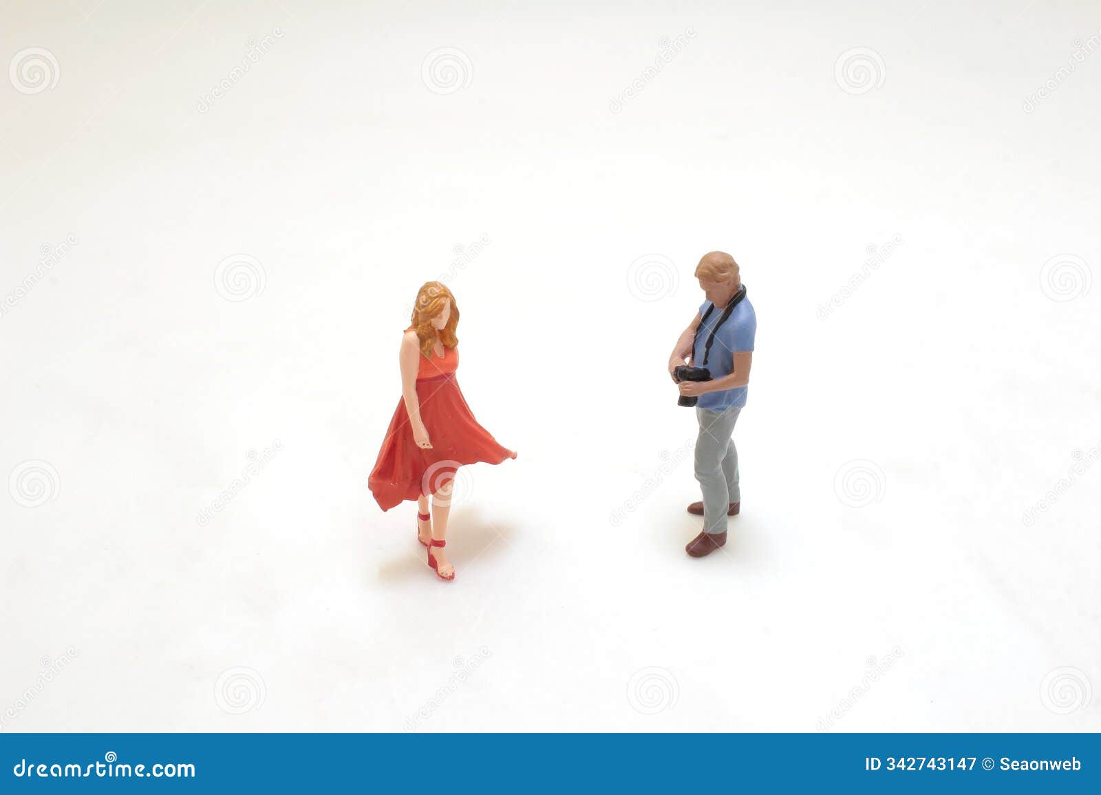 The Figure Photographer and Model in Action Stock Image - Image of ...