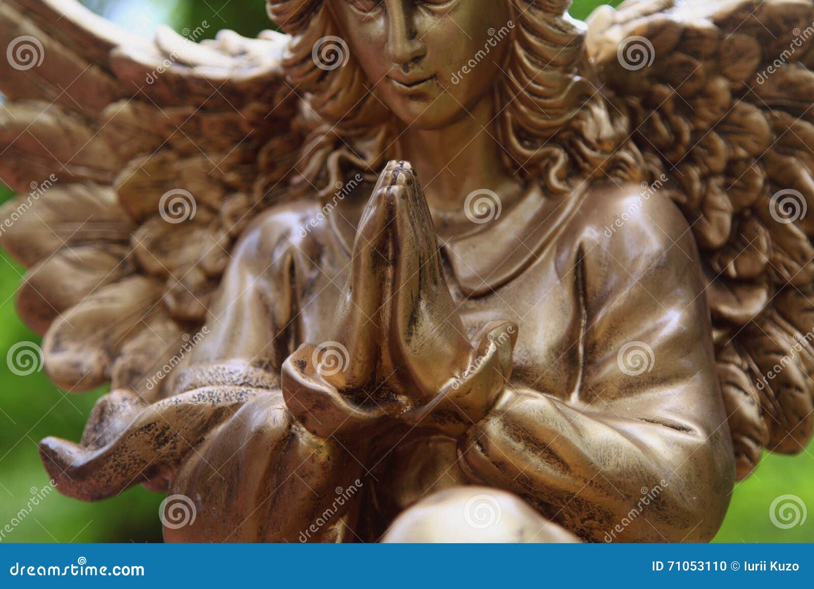 Figure of a praying angel stock photo. Image of peace - 71053110