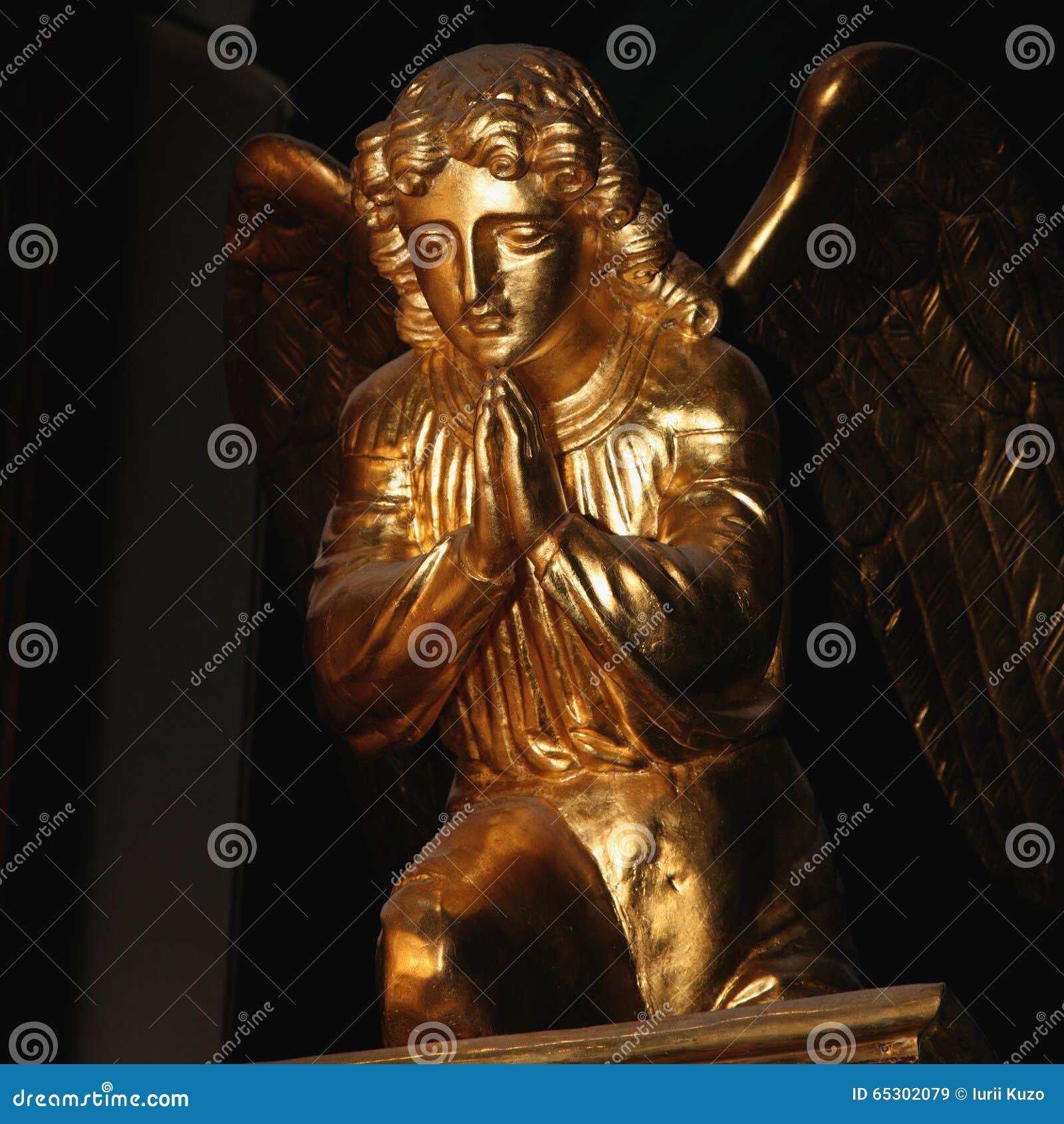 Figure Praying With Hands Together In The Pantheon Royalty-Free Stock ...