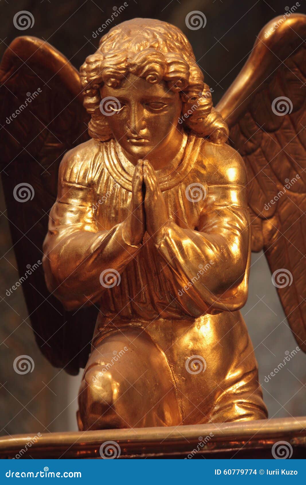 Figure of a praying angel stock photo. Image of praying - 60779774