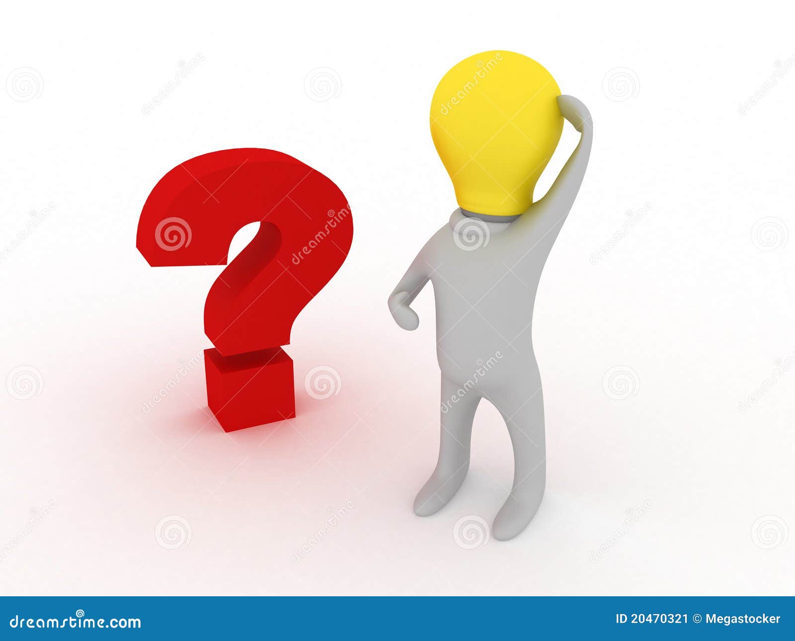 Figure And Question Mark Stock Image | CartoonDealer.com #20470321