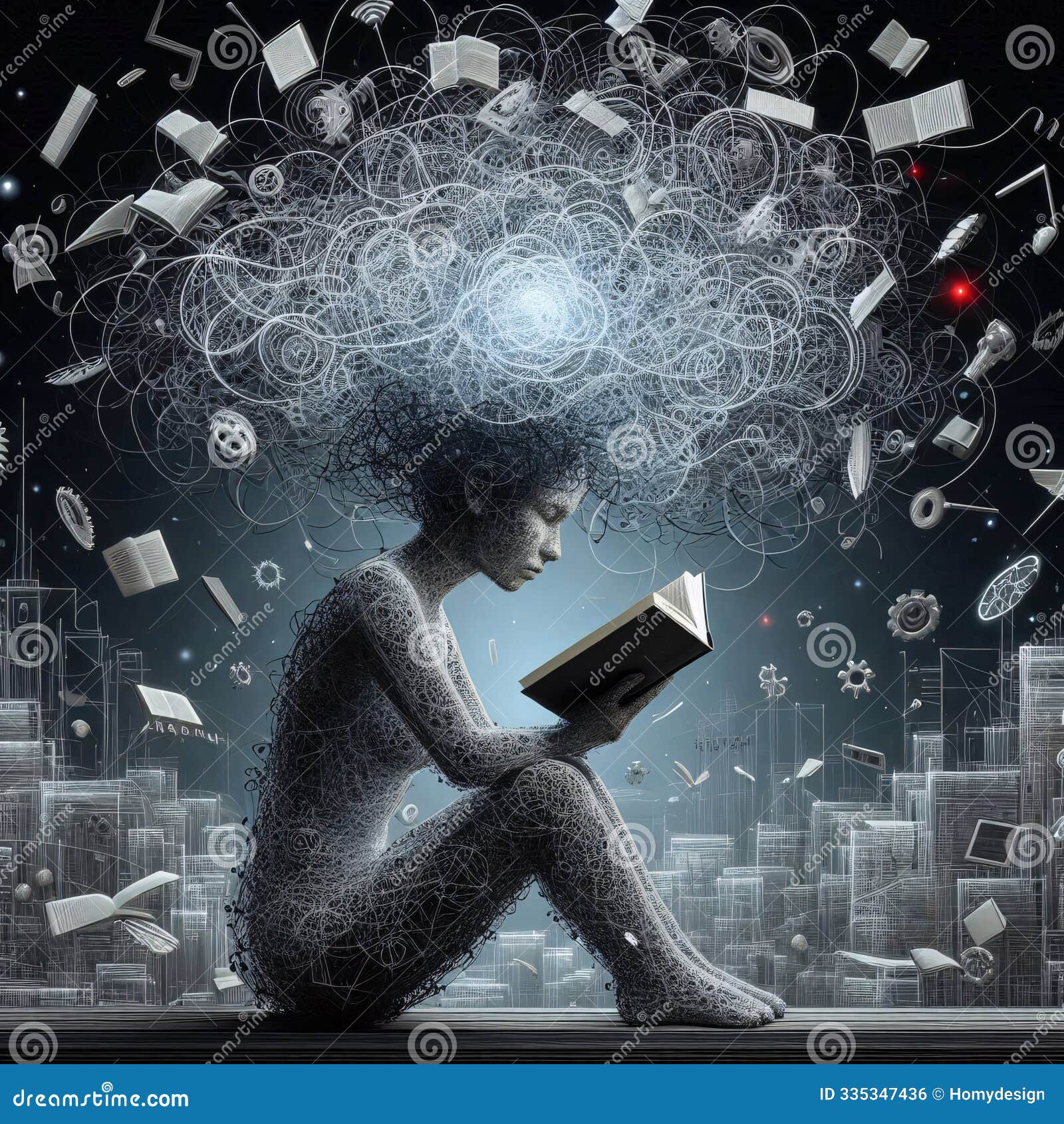 A Figure Reads a Book, Unleashing a Complex Mind Map of Innovation ...