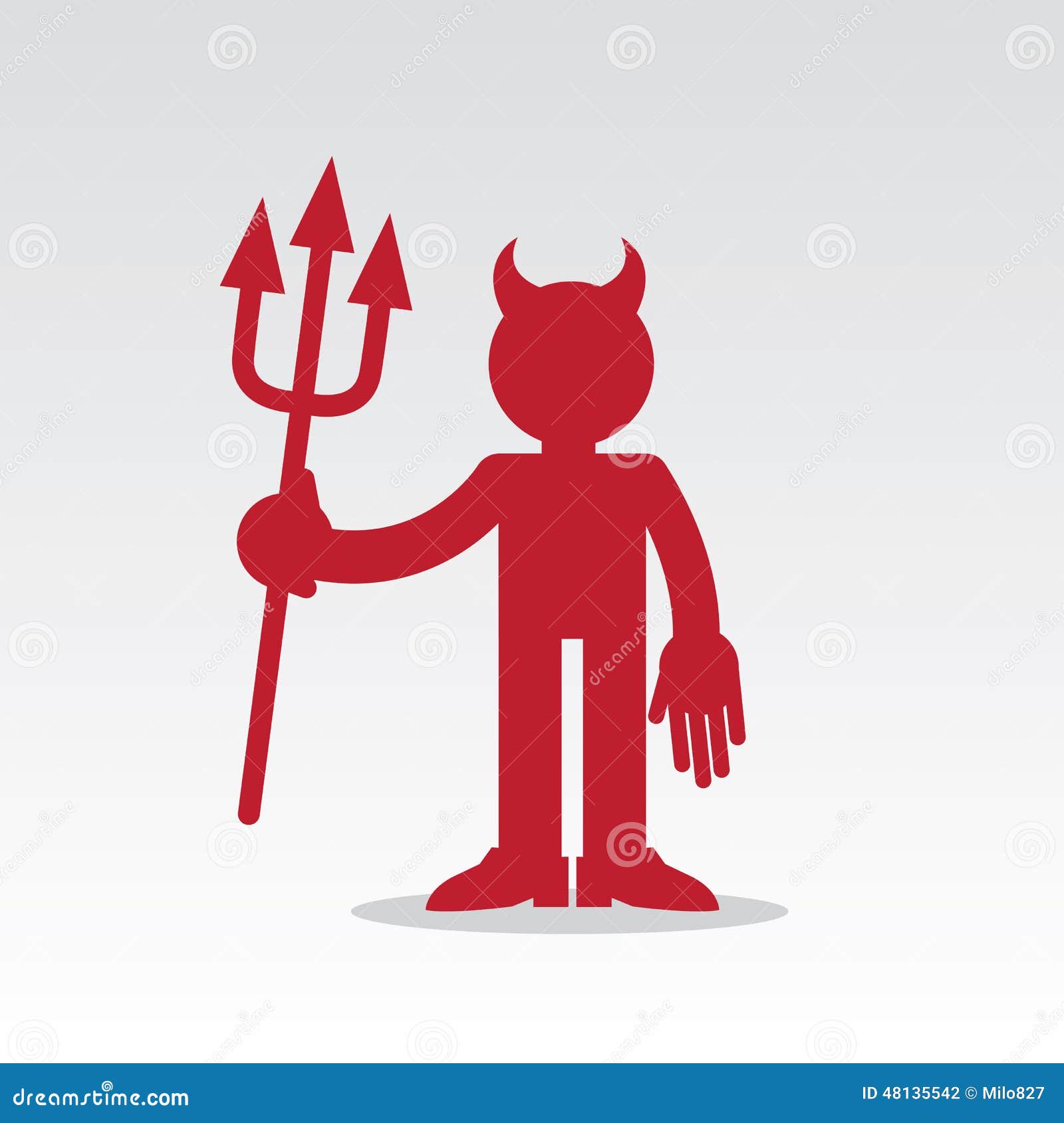 Figure Red Devil stock vector. Illustration of underworld - 48135542