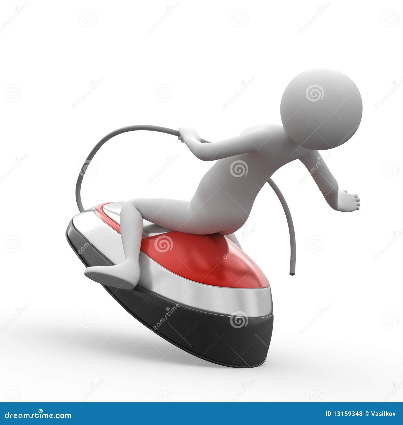 Figure riding mouse stock illustration. Illustration of figure - 13159348