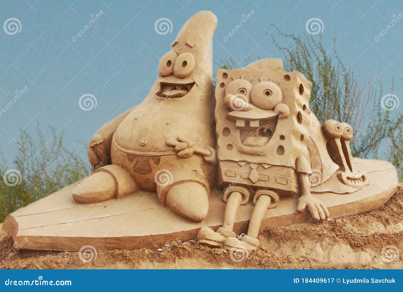 The Figure of the Sand Spongebob Editorial Photography - Image of ...