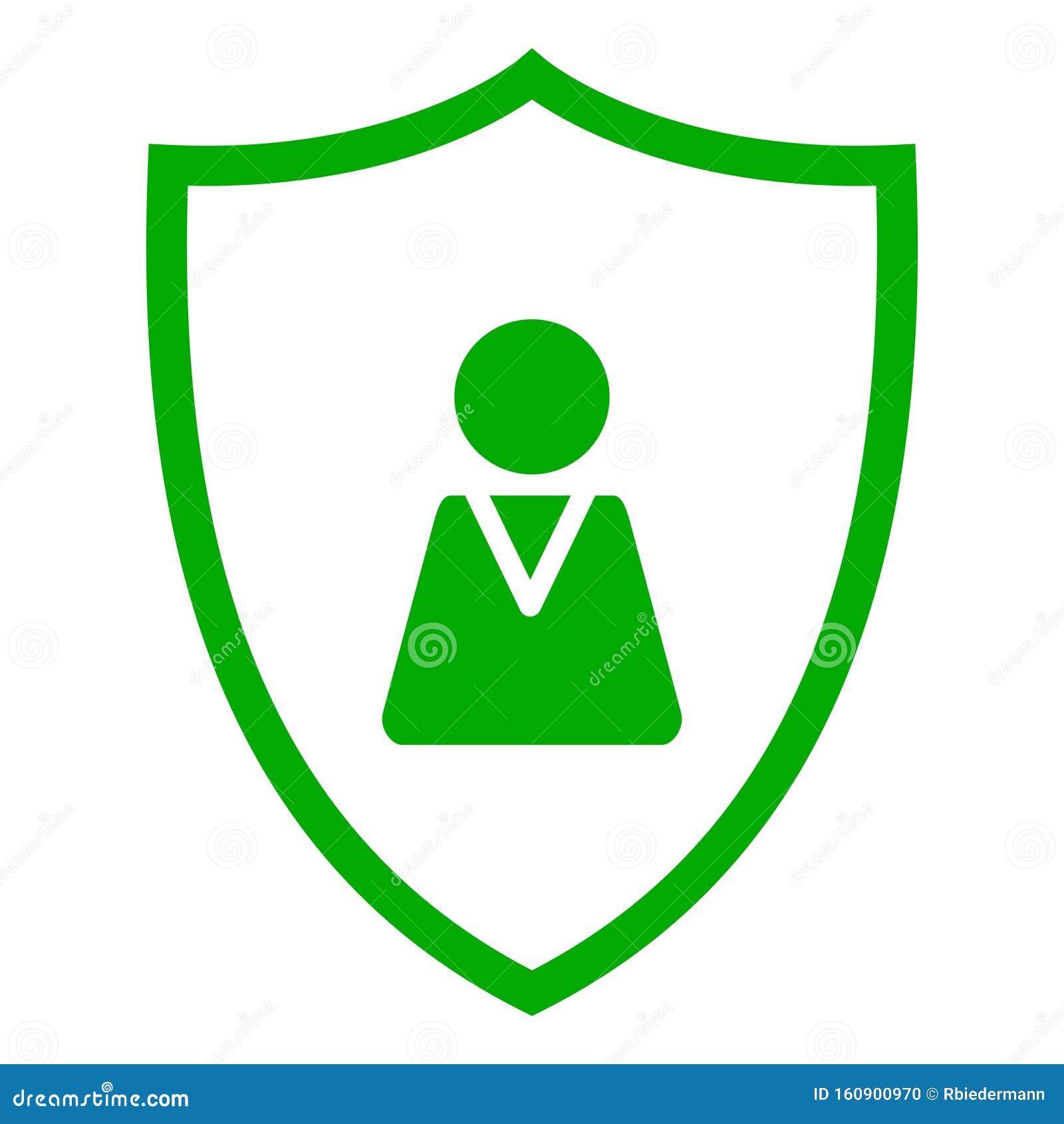 Figure and shield stock vector. Illustration of icon - 160900970